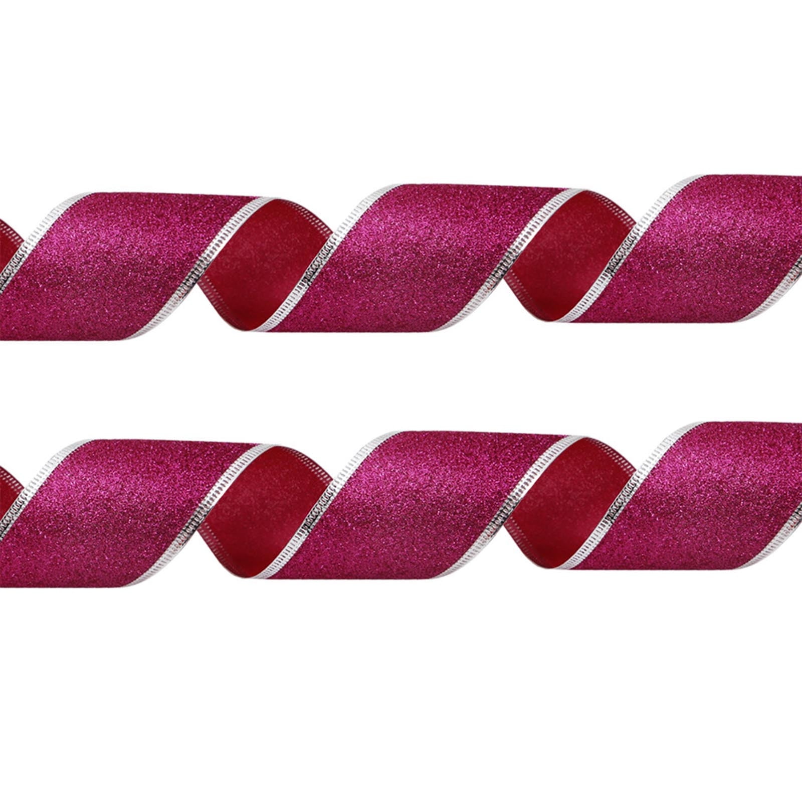 Wznxdo Christmas Glitter Ribbon for Christmas Tree Decorations, Gift ...