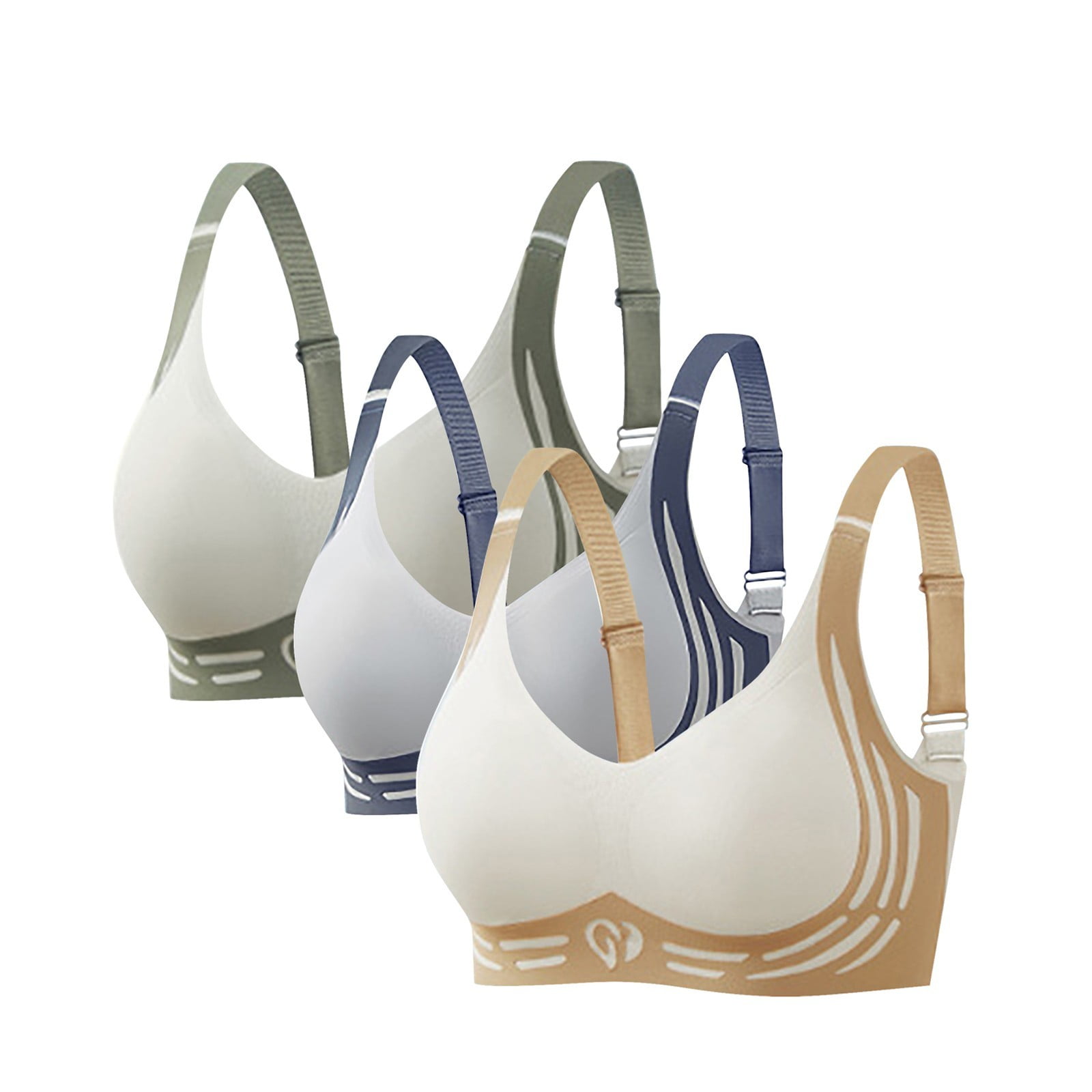 Wzxfashion sports bras for women Underarm-smoothing Soft Comfortable ...