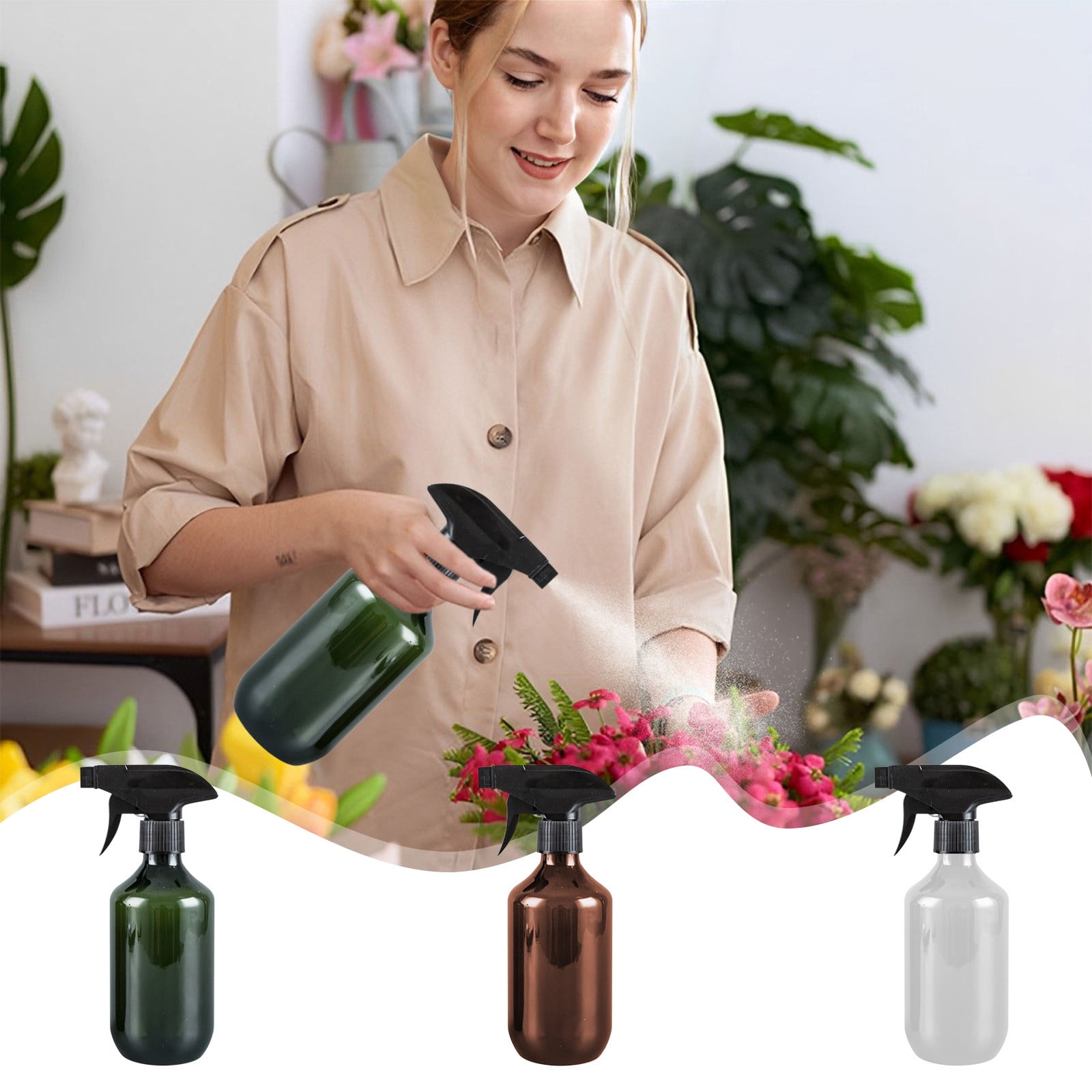 Wzzjkit 300ml Watering Spray Bottle Watering Kettle High Pressure Fine ...