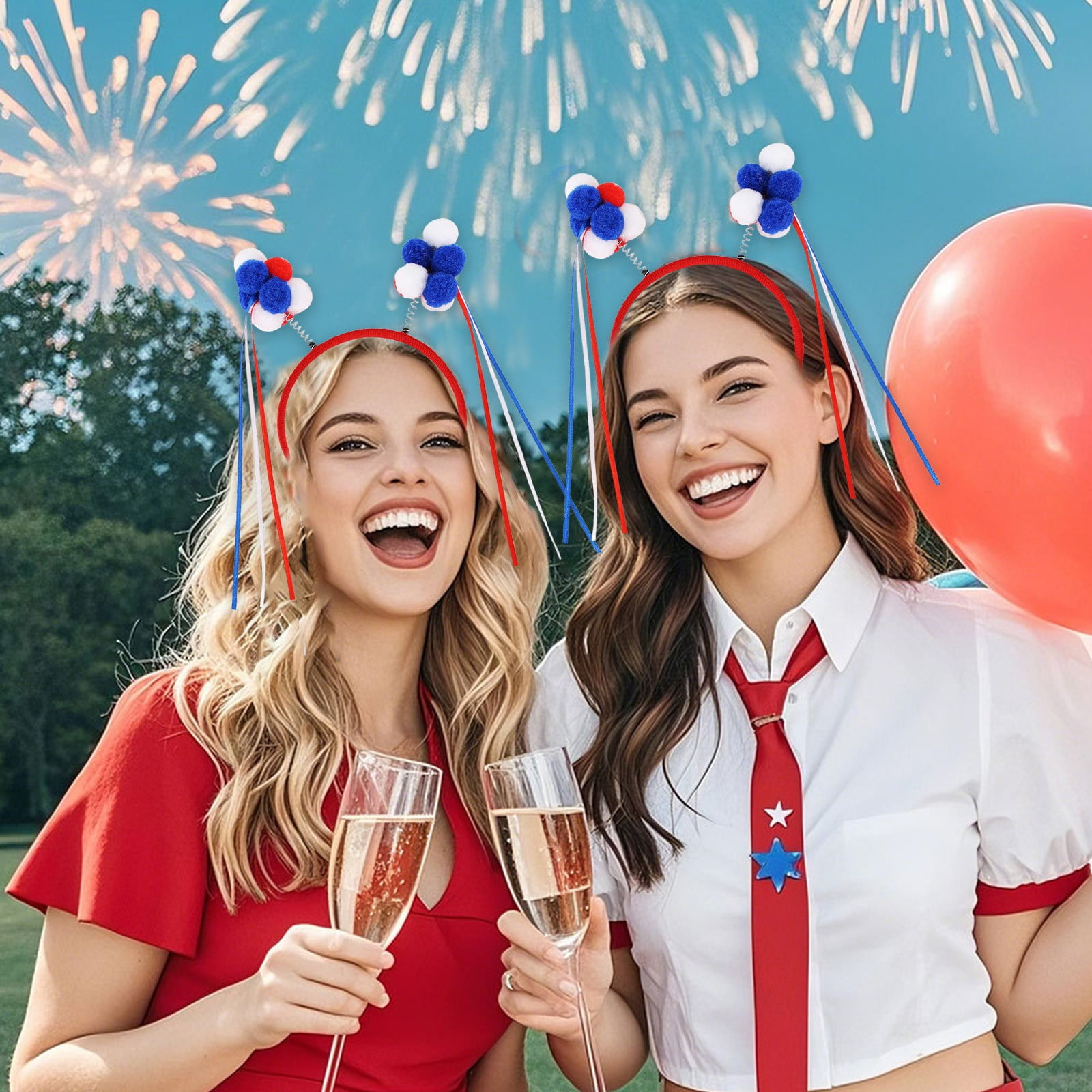 Wzzjkit 4th of July Headbands for Women, Patriotic Headband Hair ...