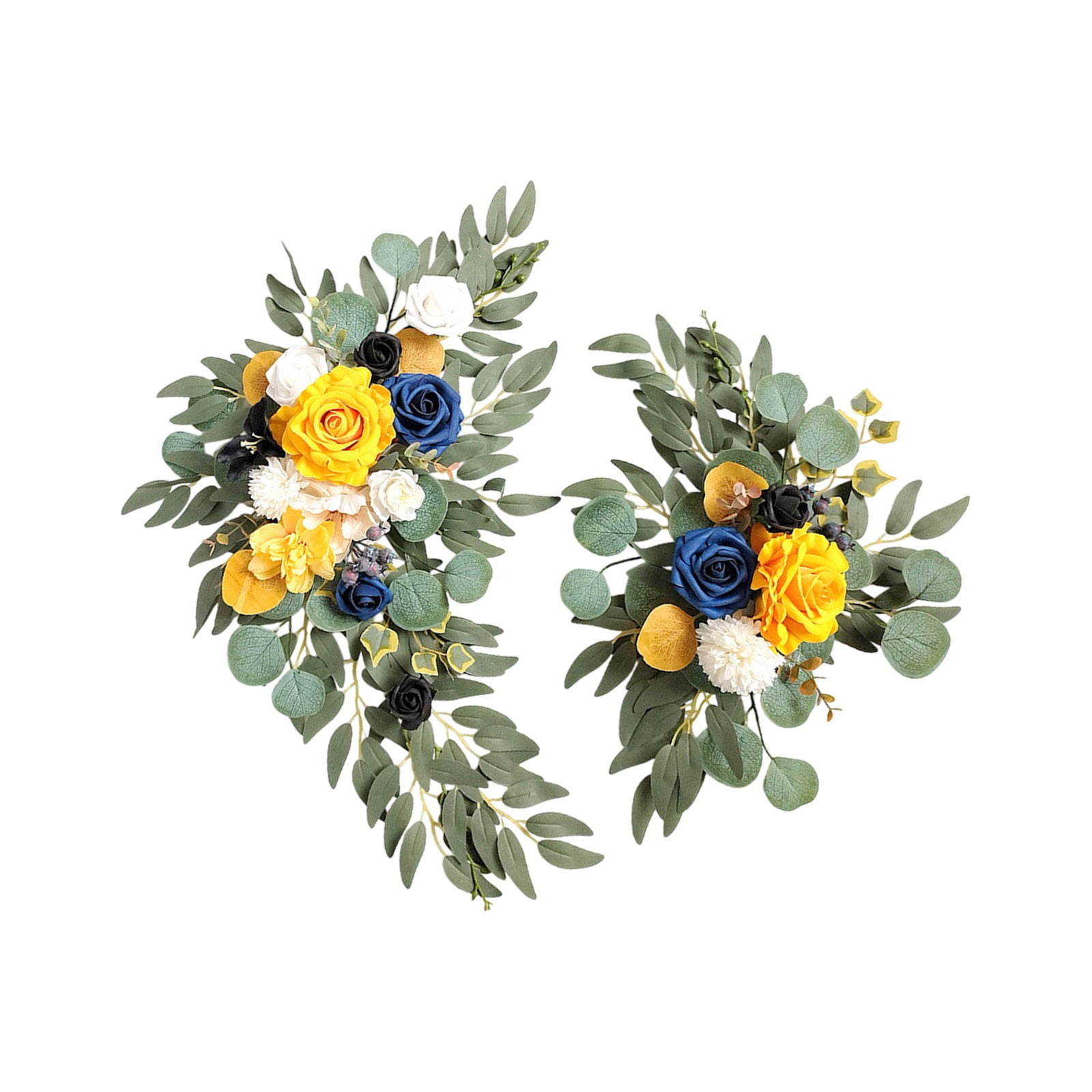 Wzzjkit Artificial Wedding Arch Flowers Kit Pack of 2, Arch Flowers Hanging Silk Flowers ...