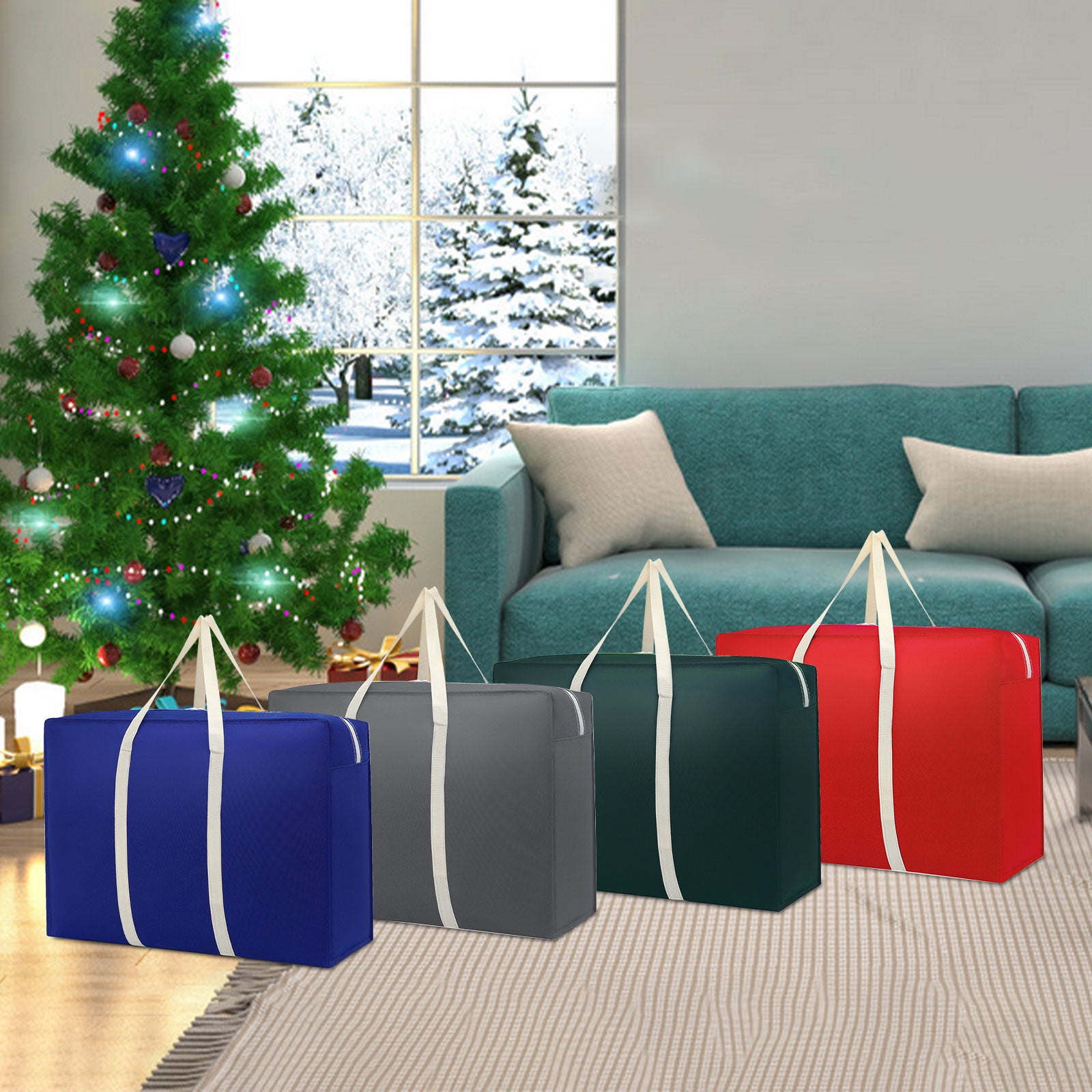 Wzzjkit Closet Storage Bins, Heavy Duty Clothing Storage Bags with ...