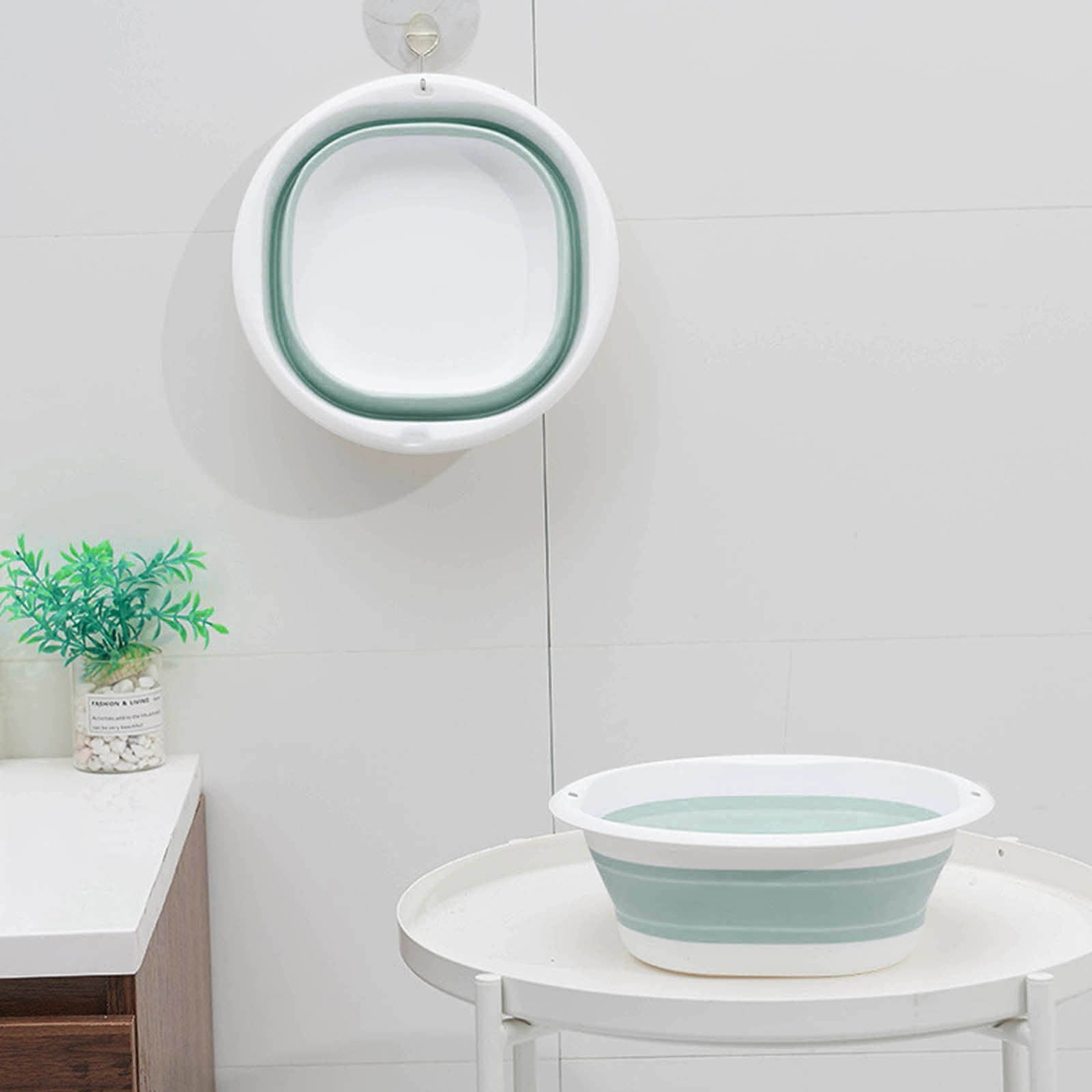 Wzzjkit Collapsible Wash Basin, Multipurpose Foldable Wash Basin ...