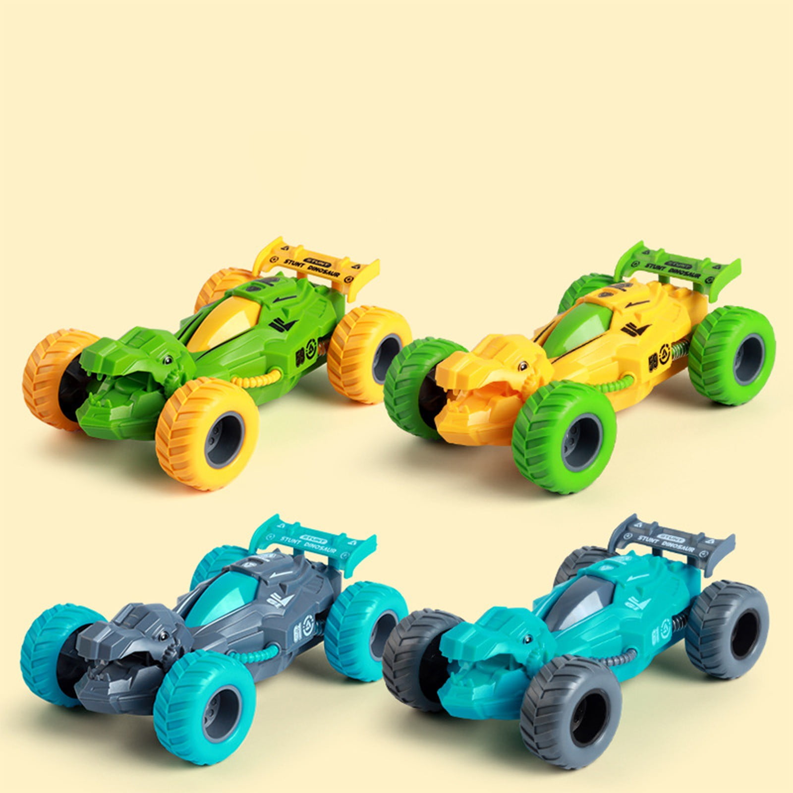 Wzzjkit Educational Children's Toy Car, Dinosaur Construction Vehicle ...