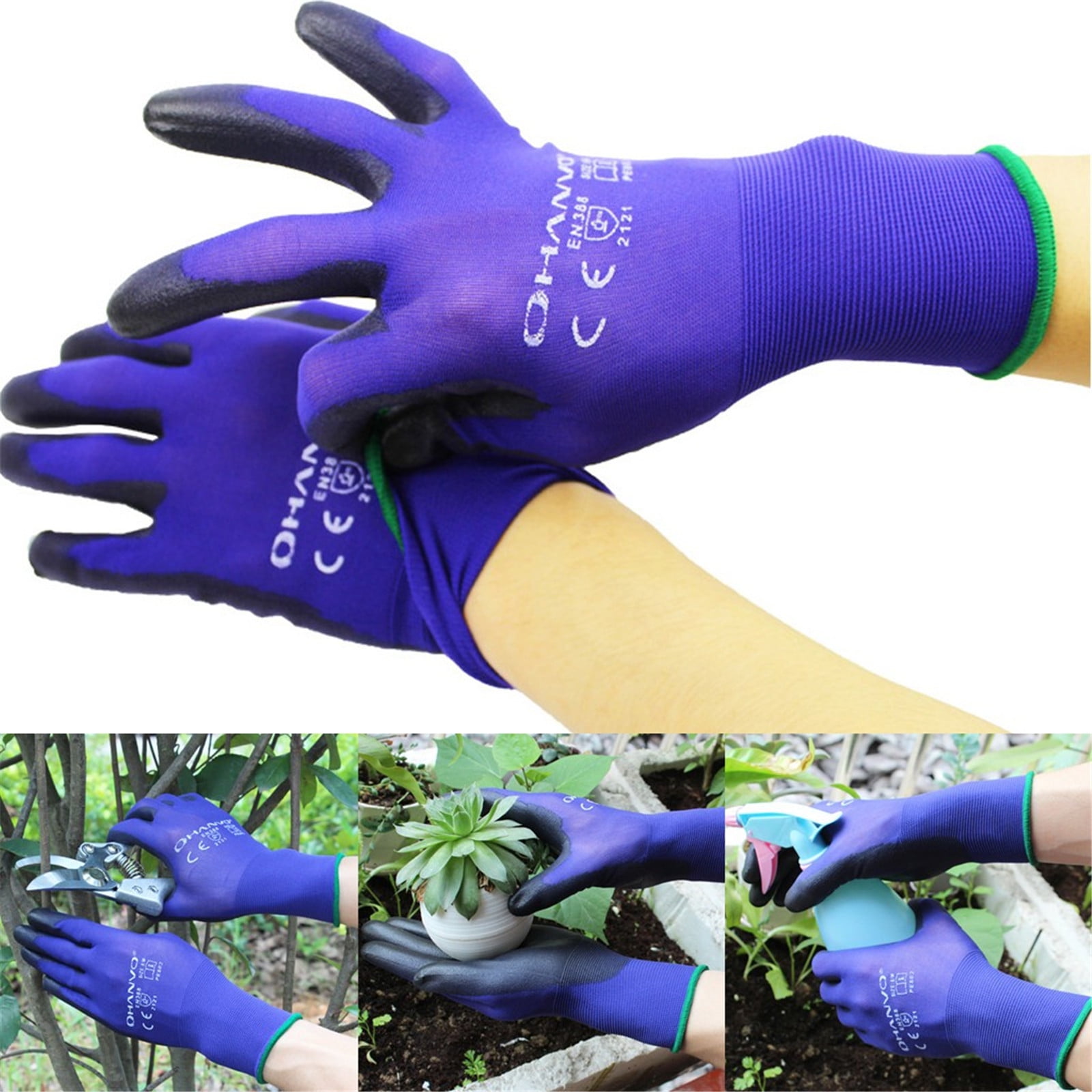 Wzzjkit Gardening Gloves Non-Slip Wear Wear Breathable Gloves ...
