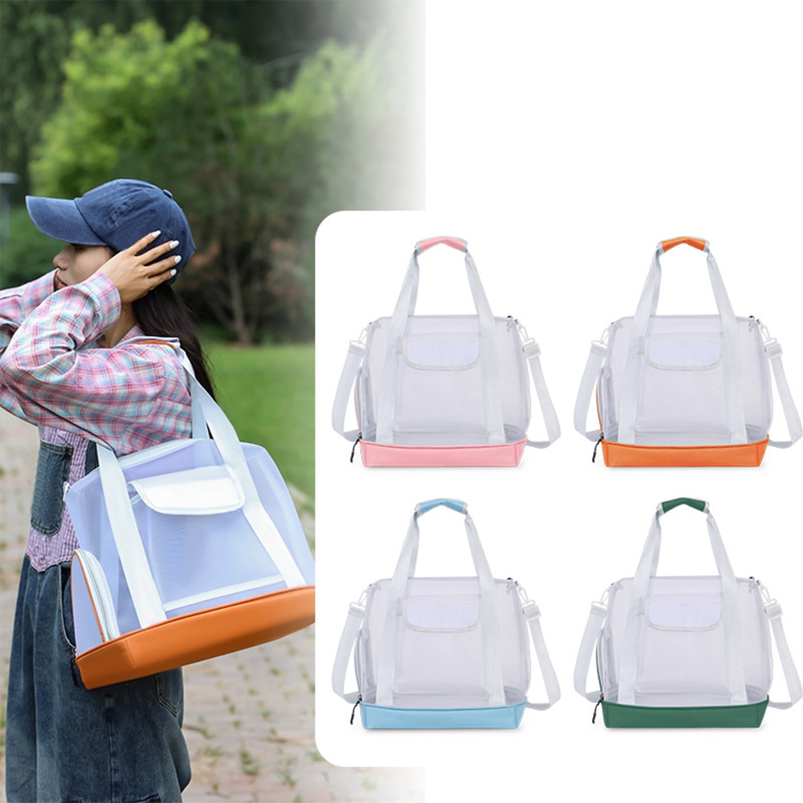 Wzzjkit Handheld Dog Carrier for Small Medium Cats Puppies up to 15 Lb ...