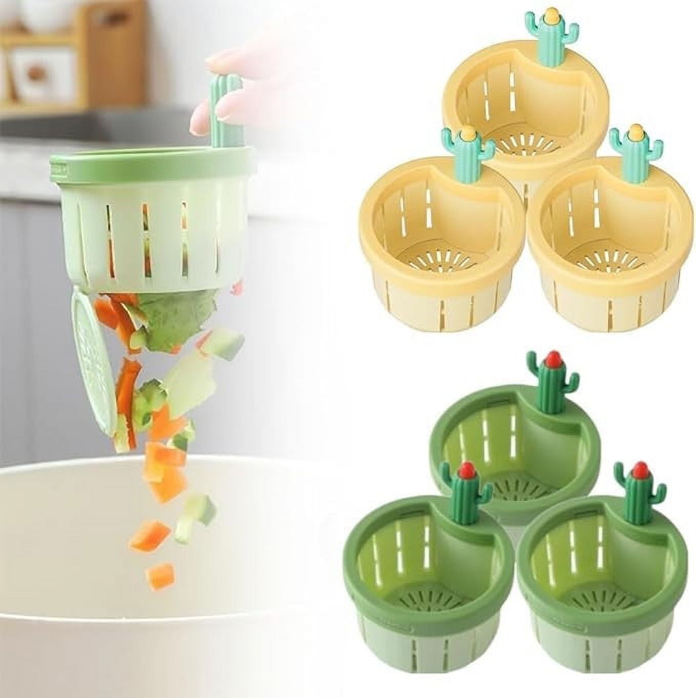 Wzzjkit Kitchen Sink Drain Strainer Press Automatic Dumping Basket ...