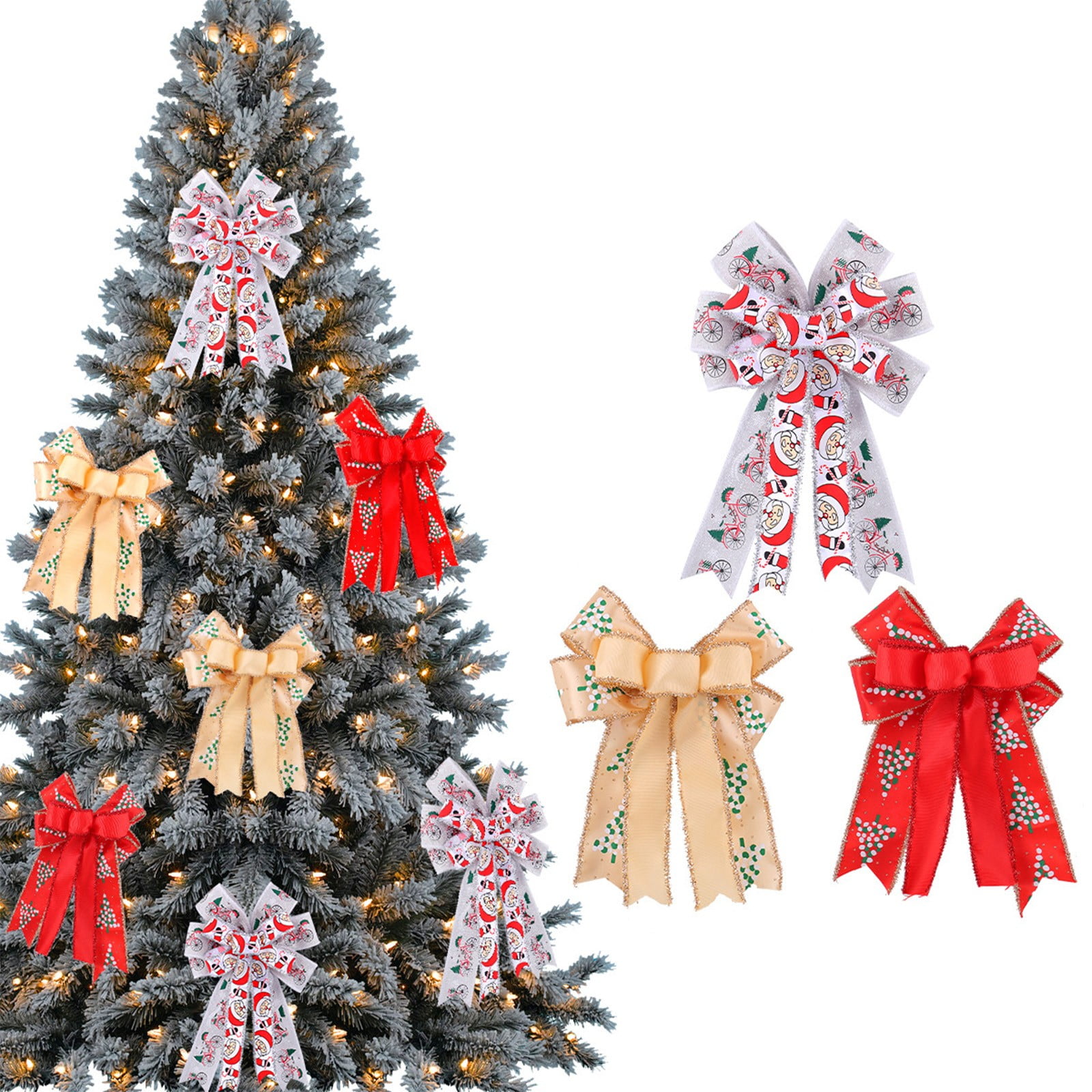 Wzzjkit Large Christmas Bow - Christmas Valentine's Day Velvet Wreath ...
