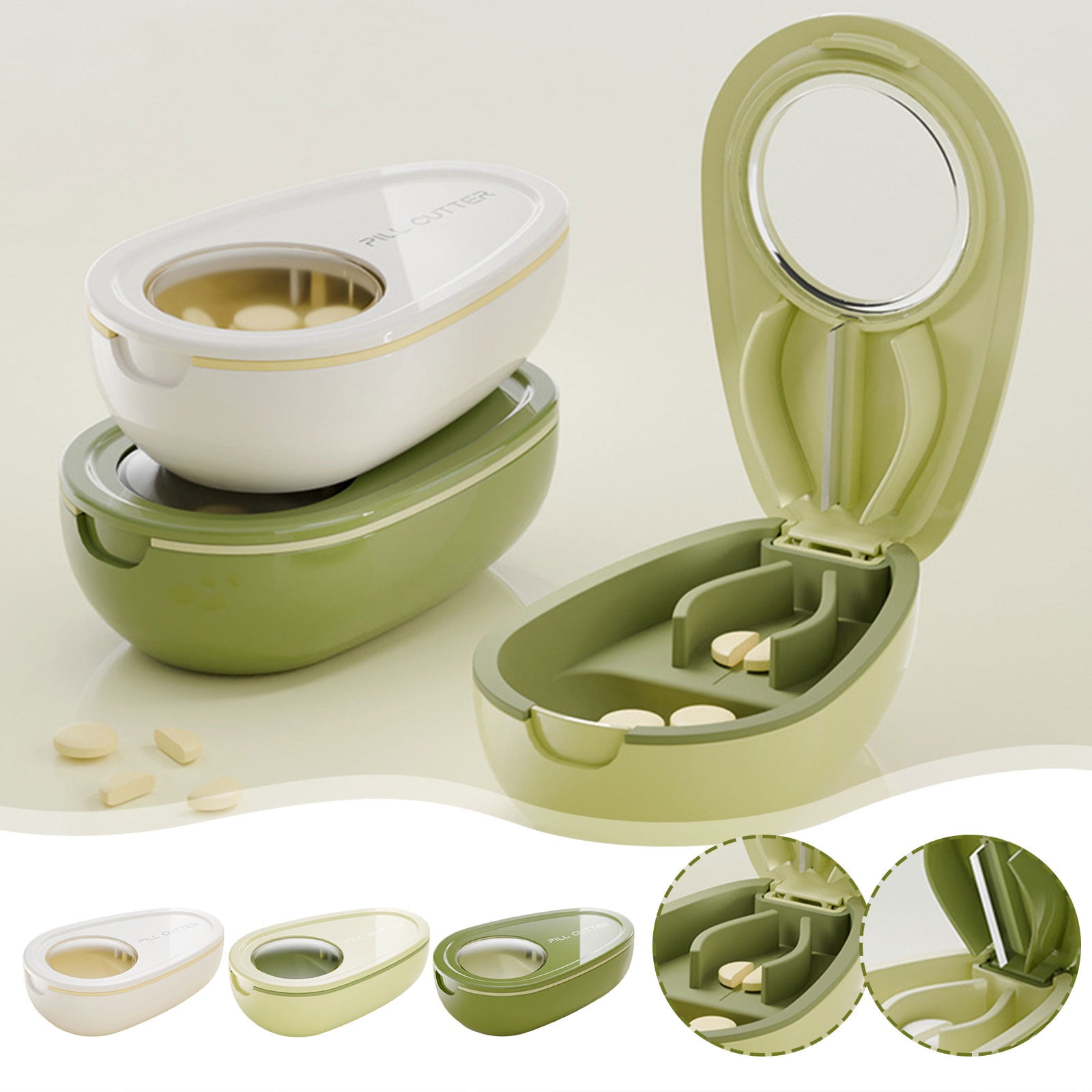 Wzzjkit Pill Cutter Splitter, Multiple Pill Cutters for Small or Large ...