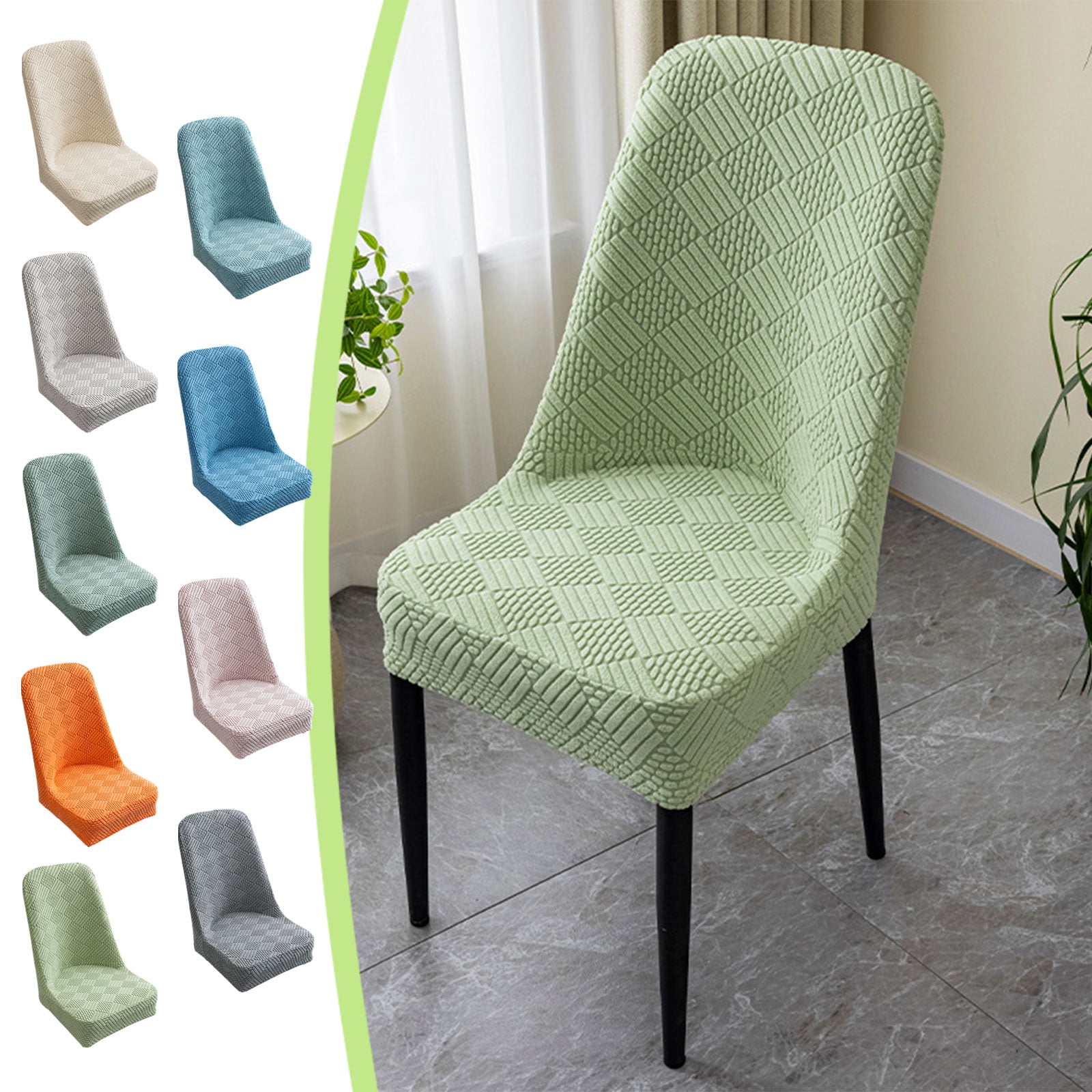 Wzzjkit Soft Stretch Spandex Slipcovers Chair Covers Corn Grain Texture ...