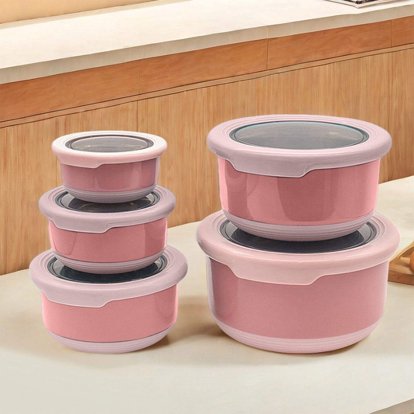 Wzzjkit Stainless Steel Food Storage with Lids Airtight Insulated Lunch ...