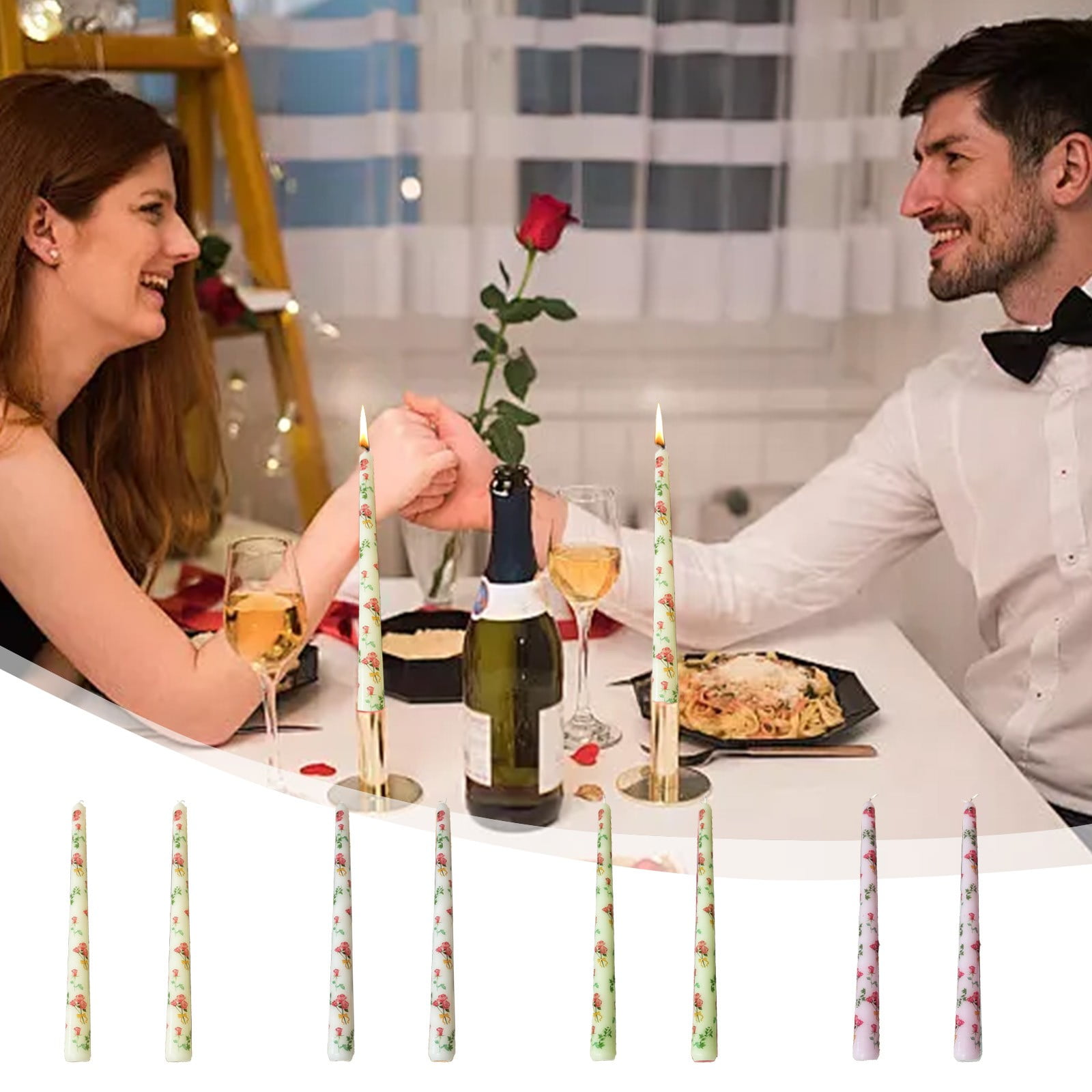 Wzzjkit Taper Candles 10 inch - Long Candles Dripless, Unscented - 8 ...