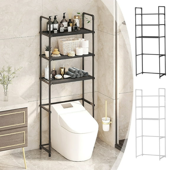 3 Tier Stainless Steel Over The Toilet Storage Rack Freestanding ...