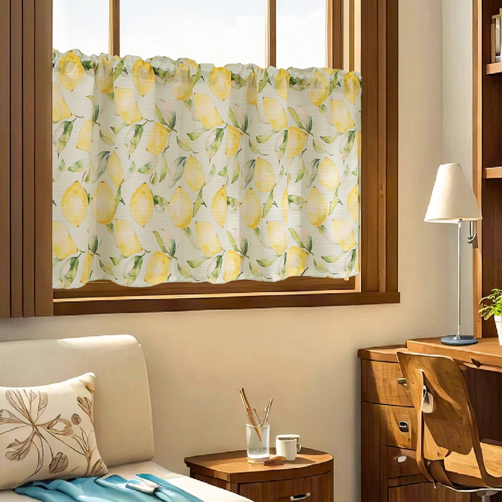 Wzzjkit Valance for Windows, Extra Wide and Short Kitchen Valance ...