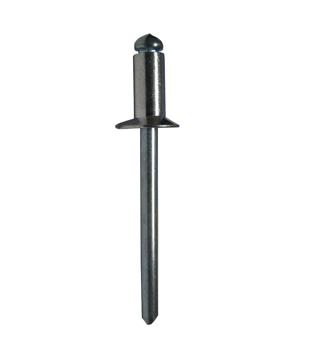 X 1/2" COUNTERSUNK Aluminum Rivet with Steel Mandrel, 375-.500 Grip ...