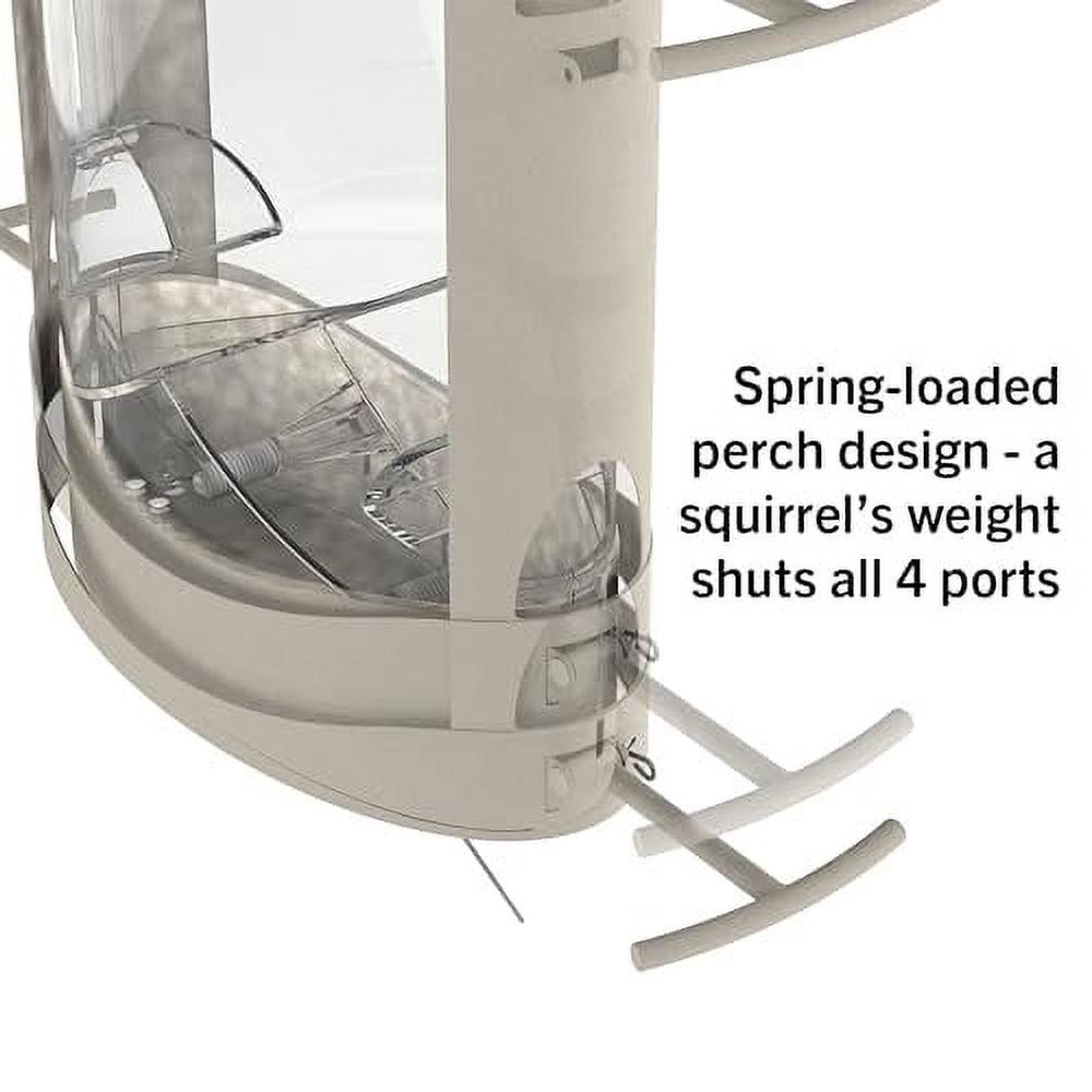 X-1 Squirrel-Proof Bird Feeder with 4.2-Pound Bird Seed Capacity and ...