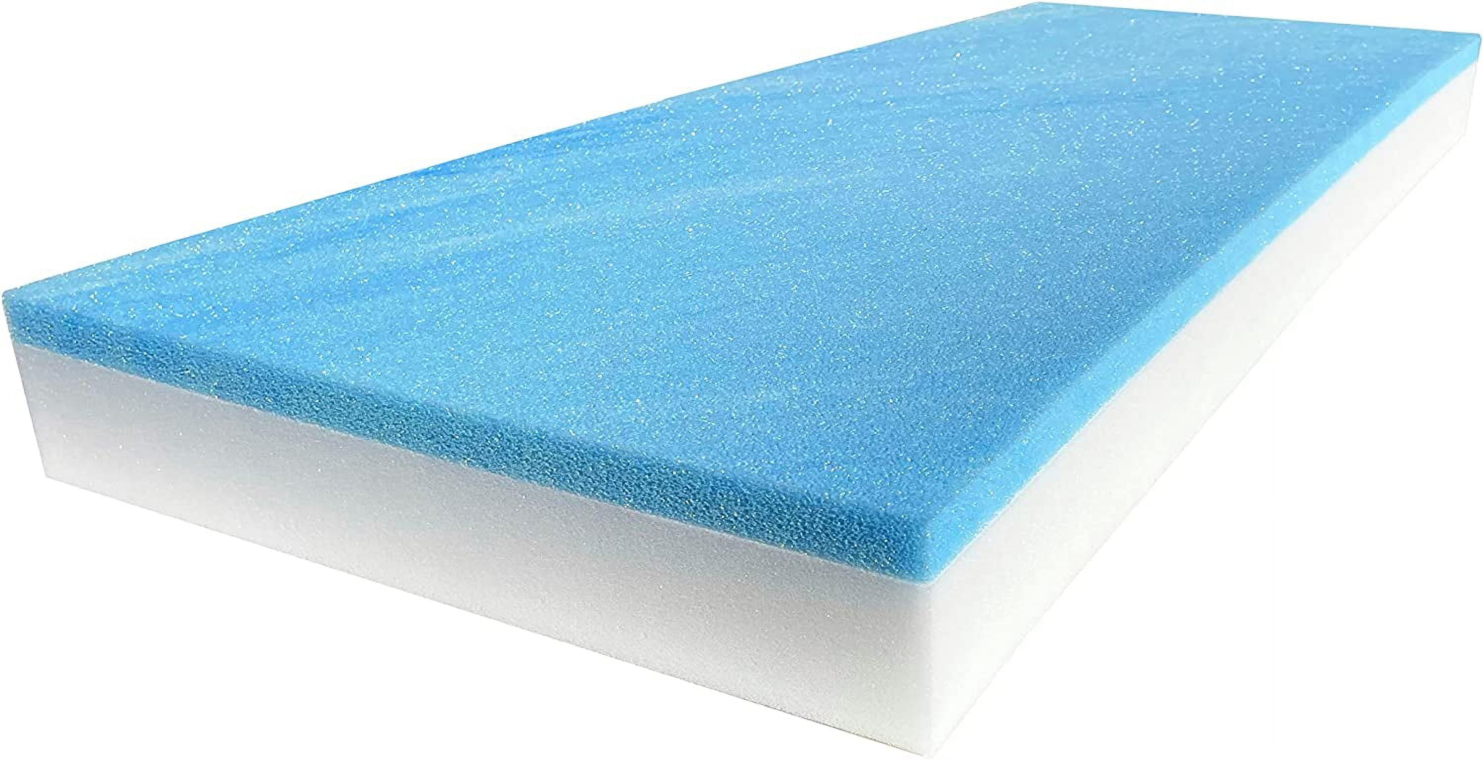 X 18" X 84" Cool Gel Memory Foam Bench Cushion Replacement Medium Firm ...