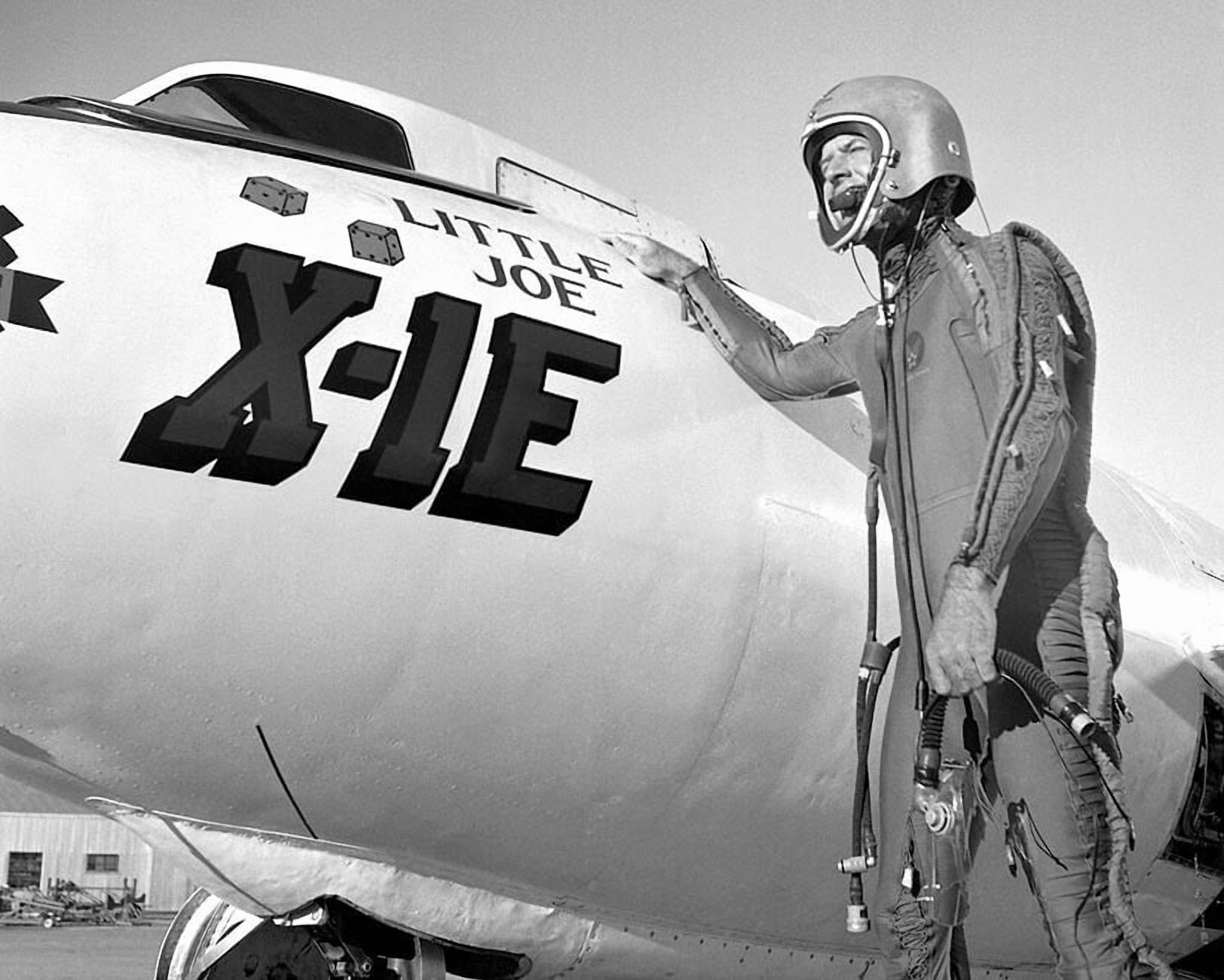 X-1E Rocket Plane with Joe Walker - 24x36 Inch Laminated Aviation ...