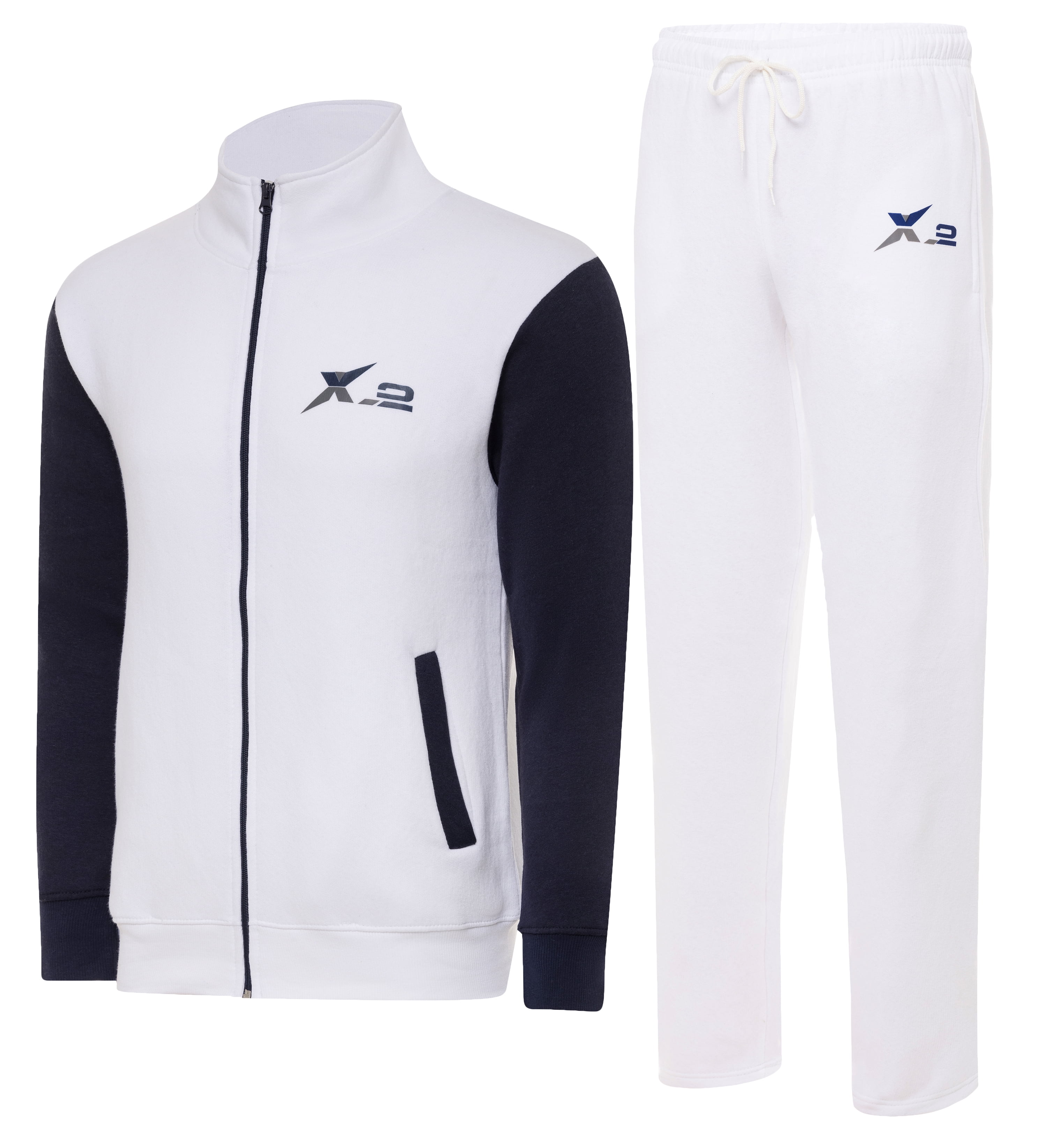 X-2 Men's Athletic Tracksuits 2 Pieces Set workout Warm up Suit Full ...