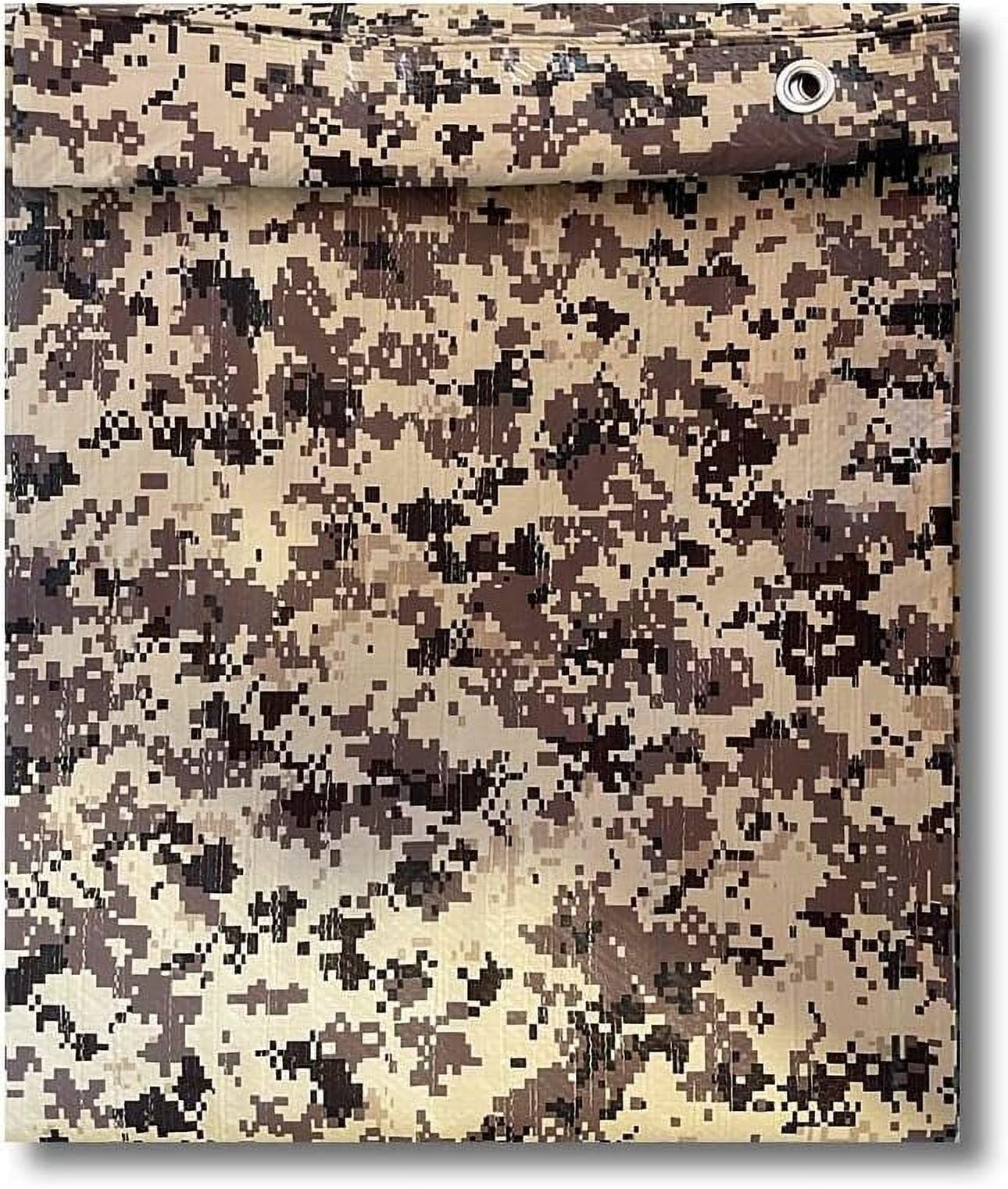 X 20' Desert Digital Camouflage Tarp 8 Mil (Finished Size 11'.6 X 19'.6 ...