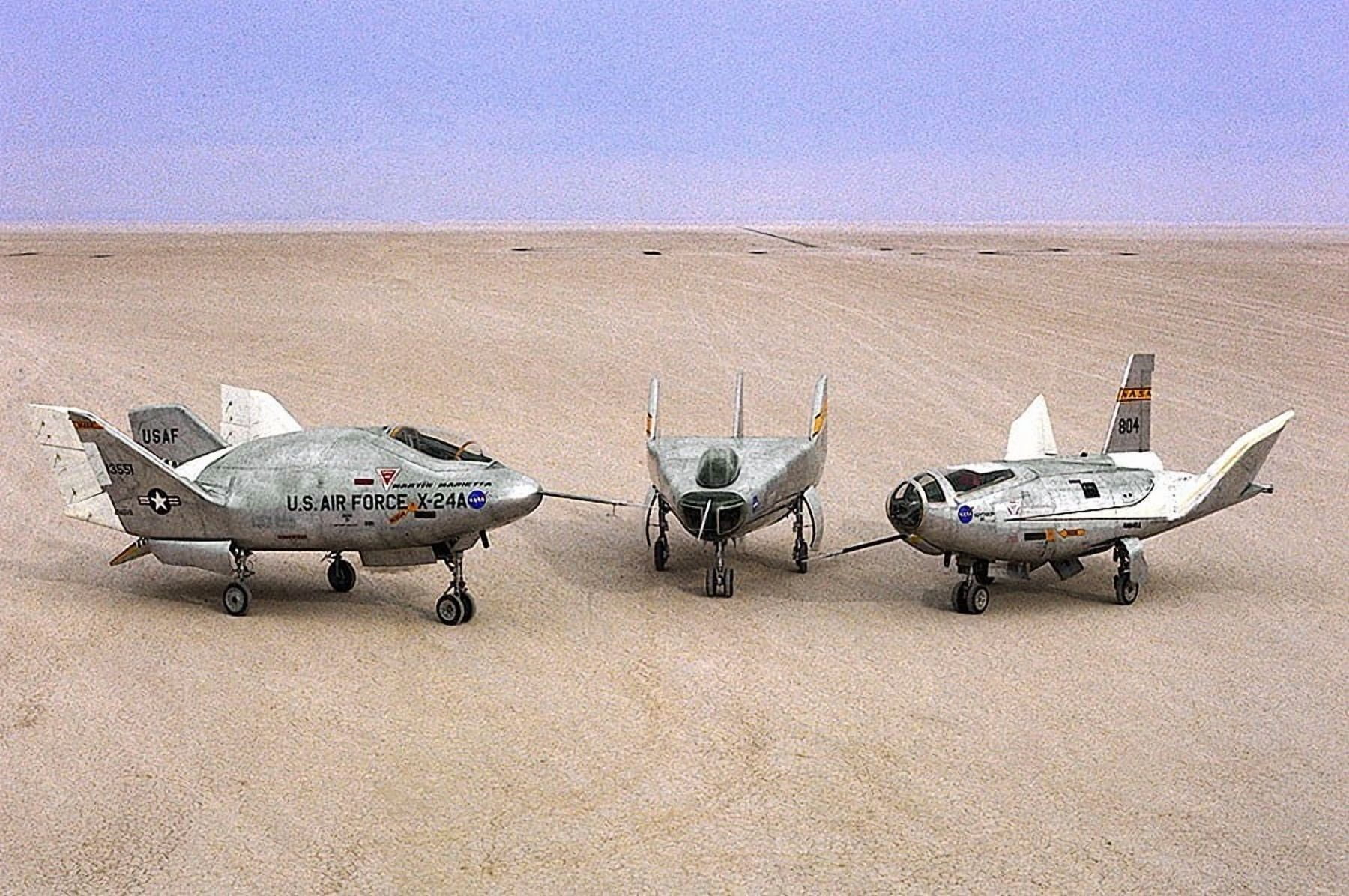 X-24A, M2-F3 & HL-10 Lifting Bodies NASA - 24x36 Inch Laminated ...