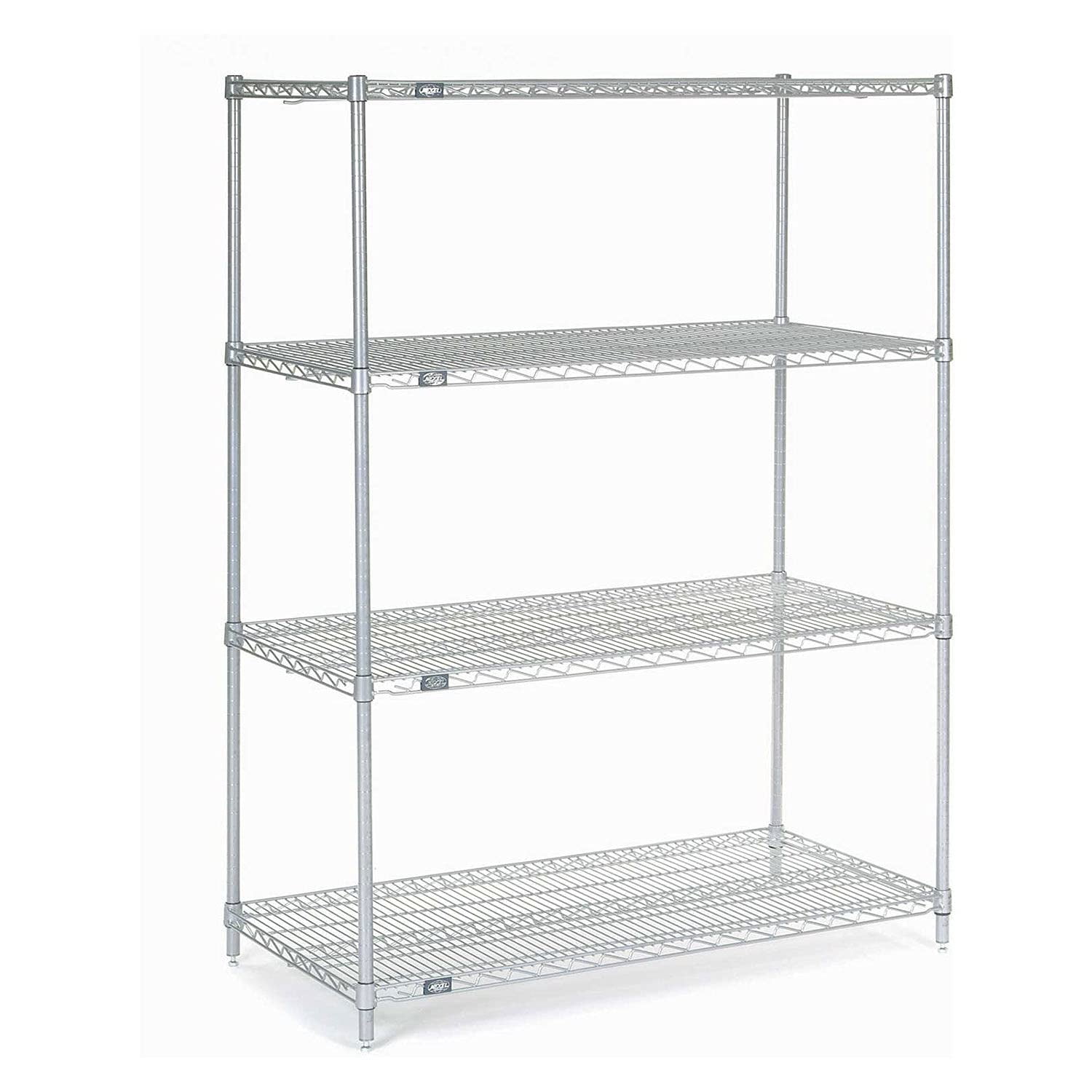 X 48" X 63", 4 Tier, NSF Listed Adjustable Wire Shelving, Unit Storage ...