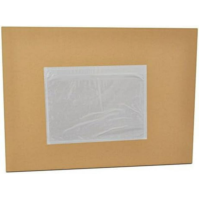 X 5.5" Clear Adhesive Top Loading Packing List / Label Envelopes ...