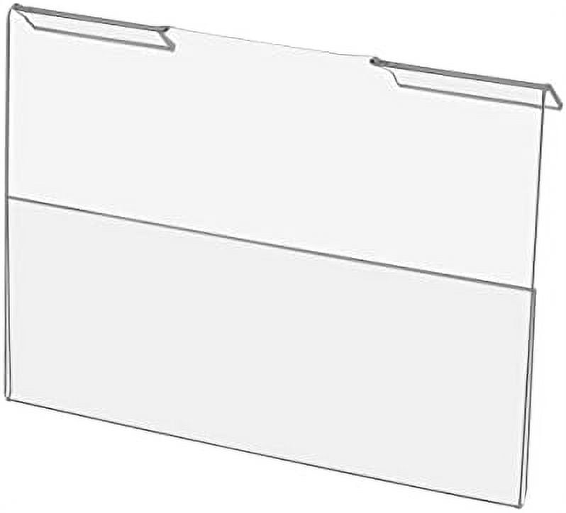 7”W x 5”H Gridwall Sign Holder Slatwall Literature Display ...