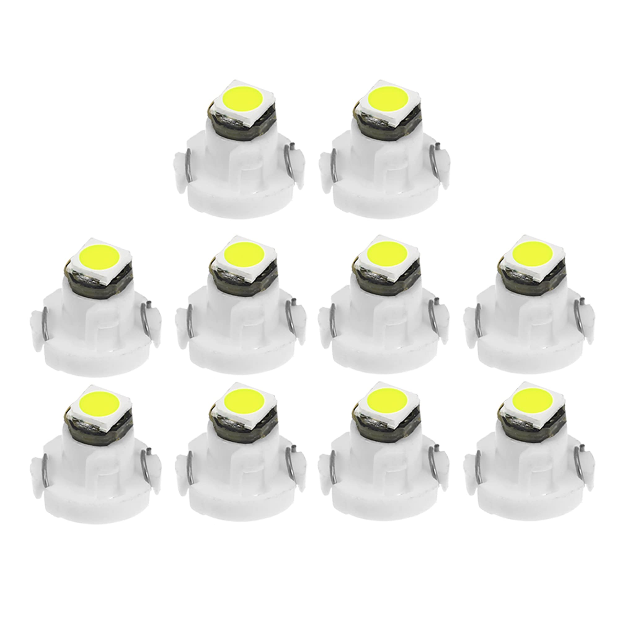 X AUTOHAUX 10 Pcs IFF17 White T3 3030 LED 12V Car Instrument Panel Dash ...