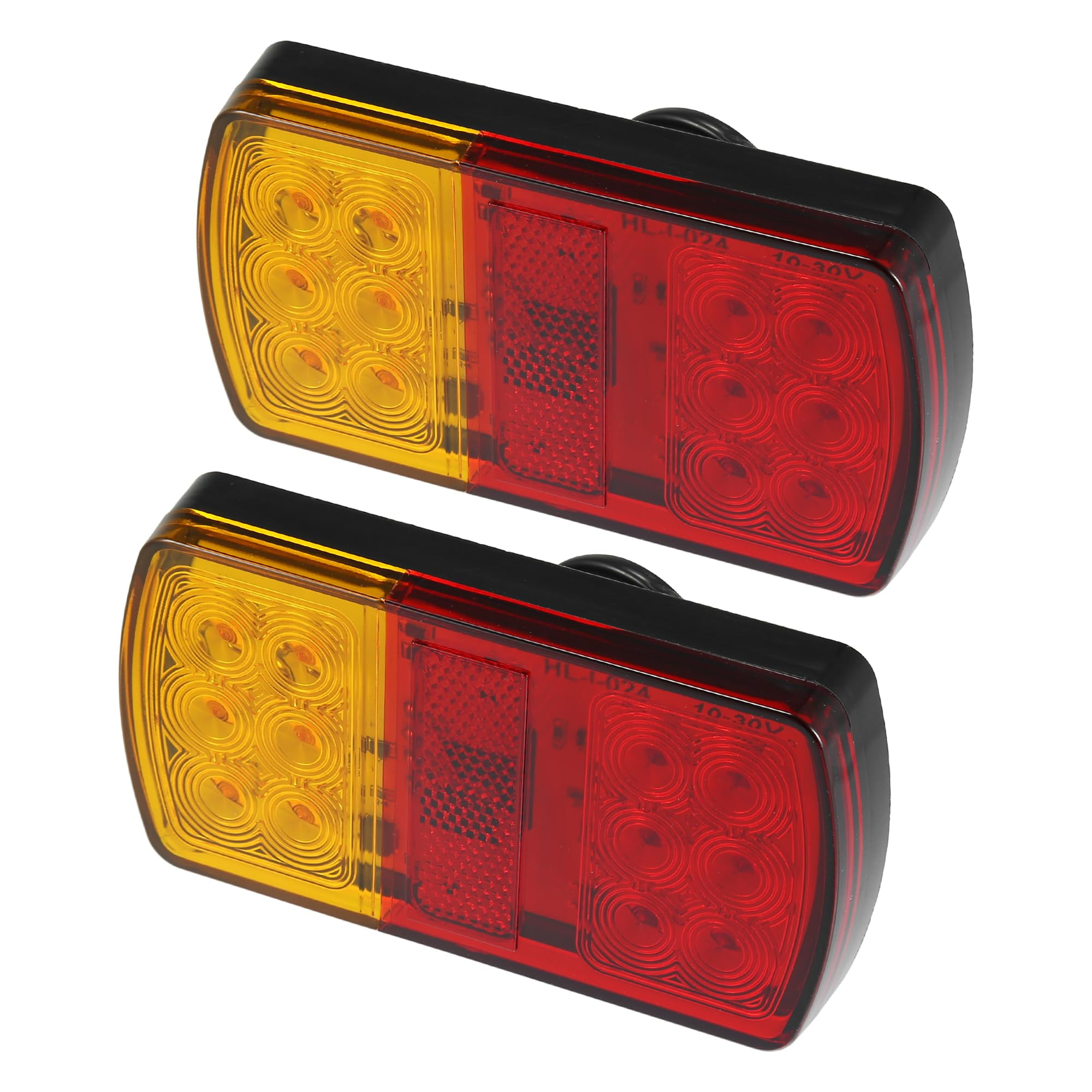 X AUTOHAUX 2pcs 12 LED Trailer Tail Lights 12V-36V Turn Signal Brake ...