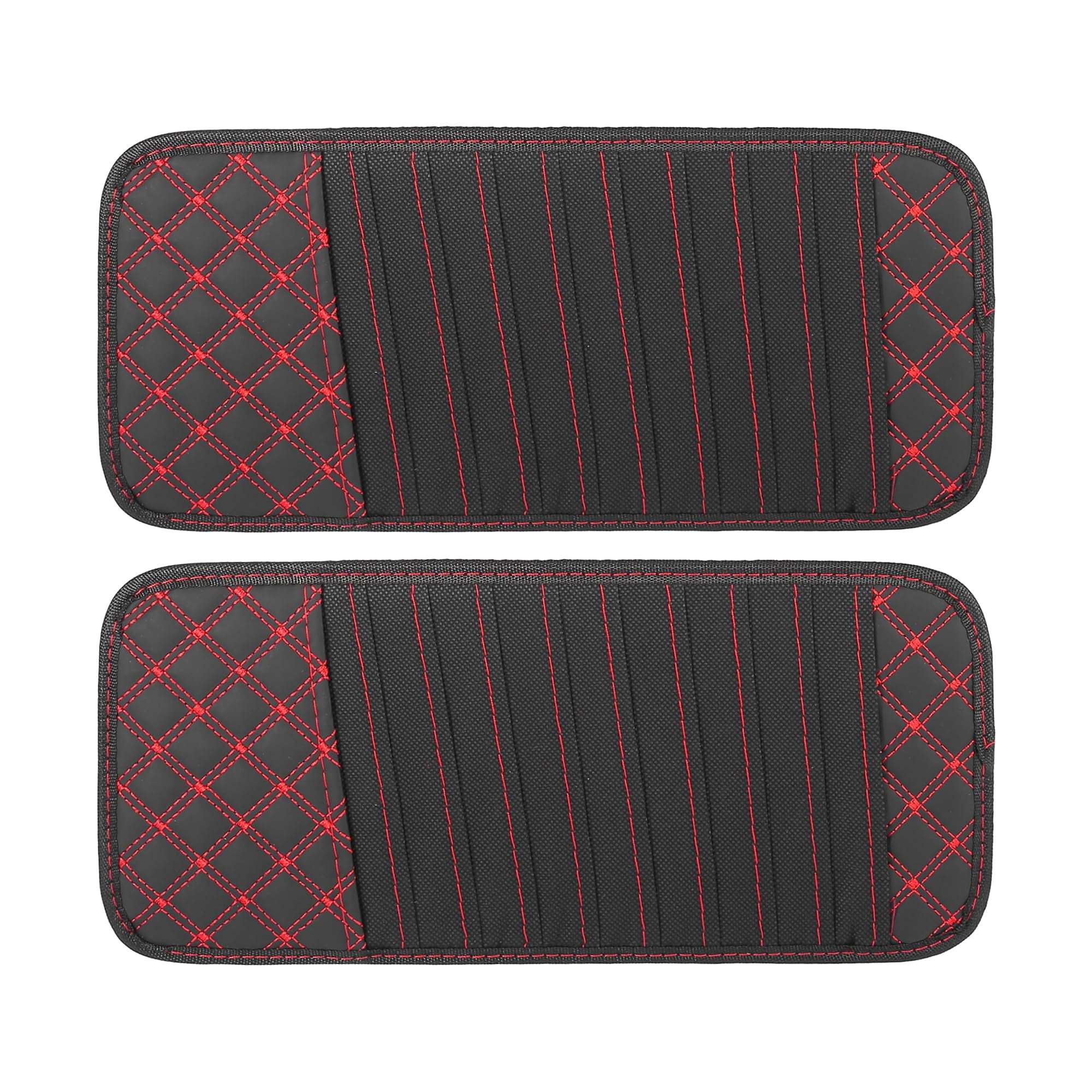 X AUTOHAUX 2pcs Car CD Visor Storage Cases Vehicle Sun Visor Organizer ...