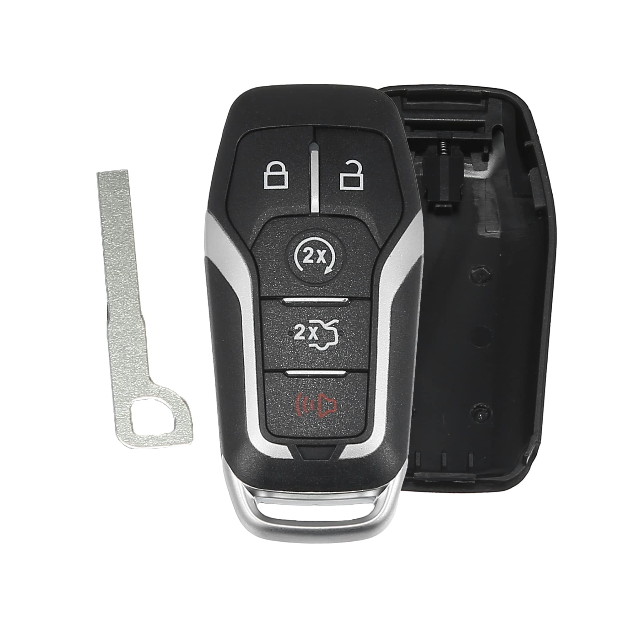 X AUTOHAUX 5 Button ZS23 Replacement Smart Key Fob Case Keyless Entry ...