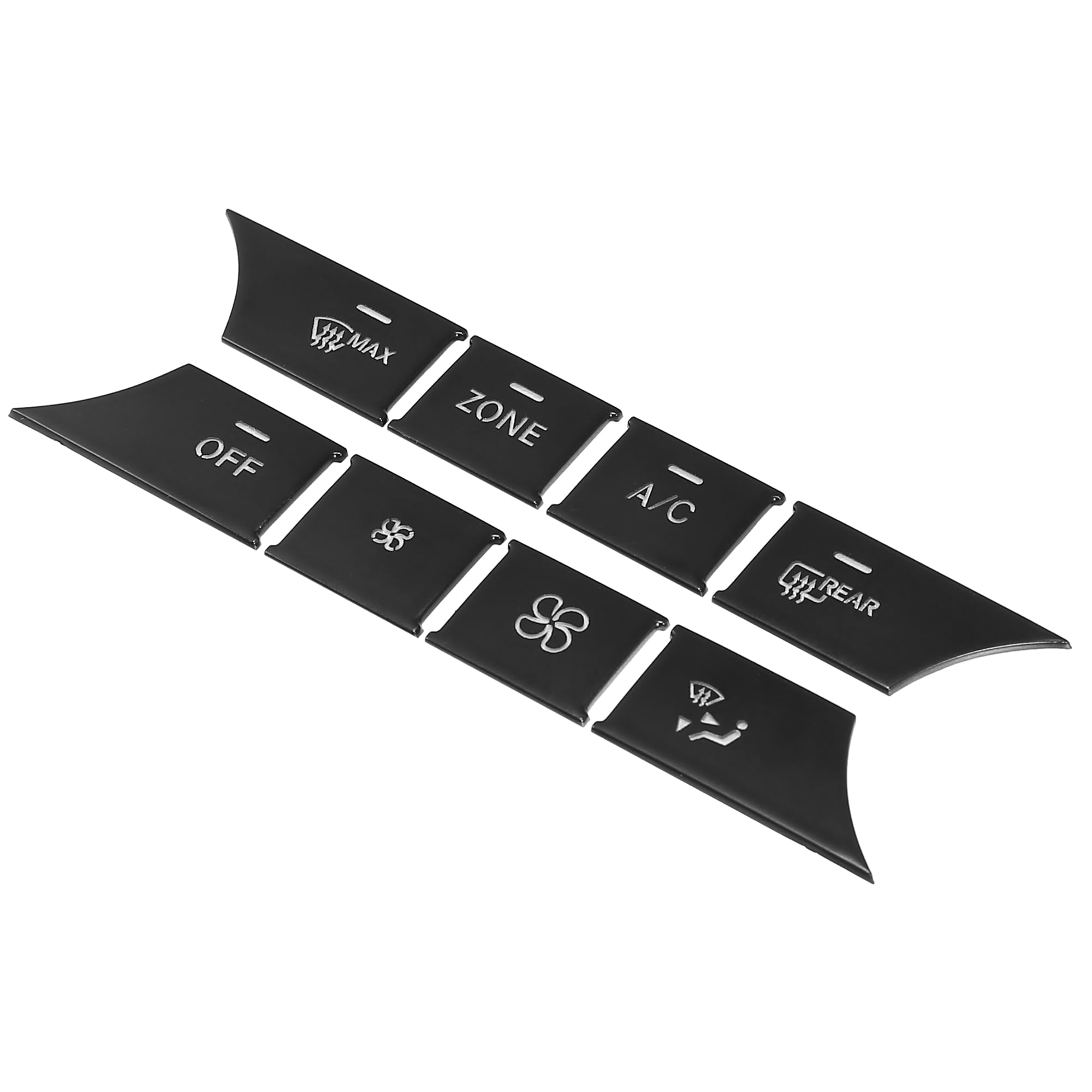 X AUTOHAUX Car Front Center Console Air Conditioning Button Stickers AC ...