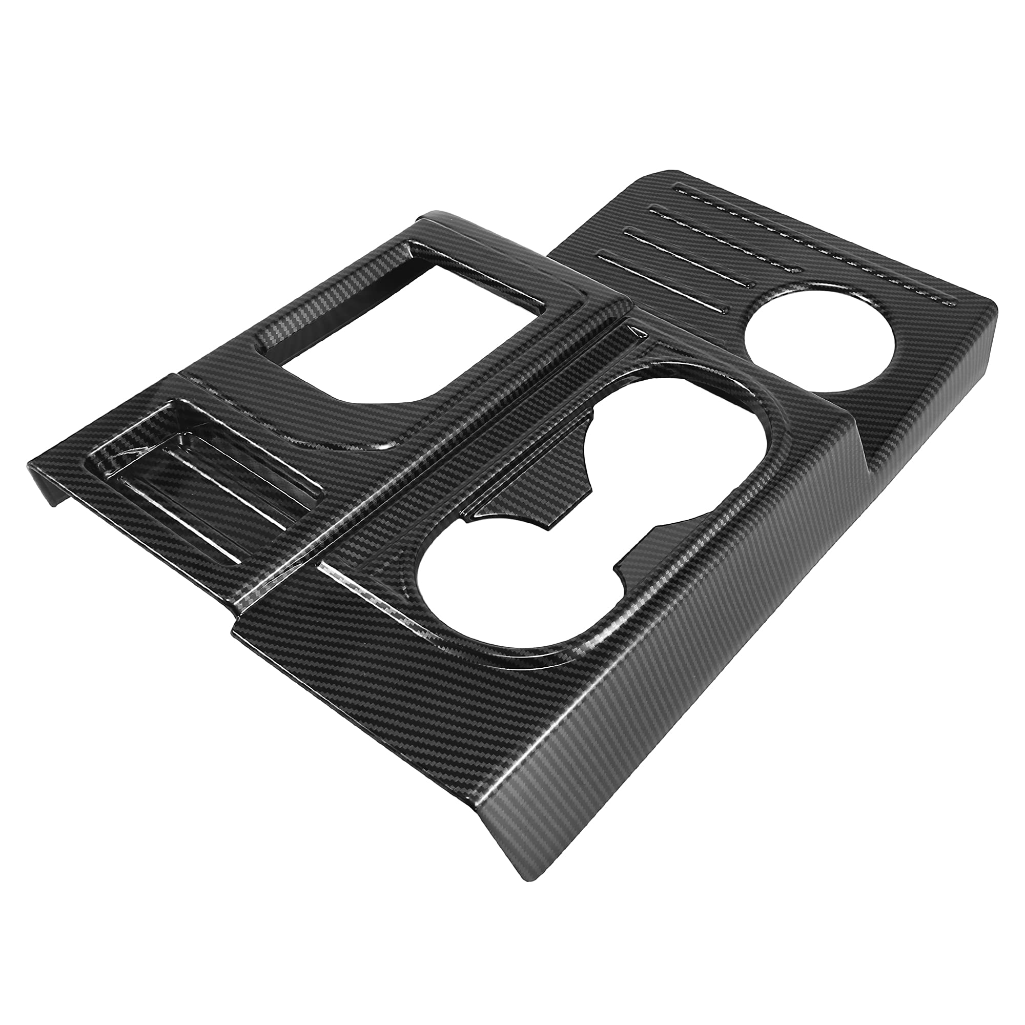 X AUTOHAUX Carbon Fiber Pattern Car Interior Center Console Gear Shift ...