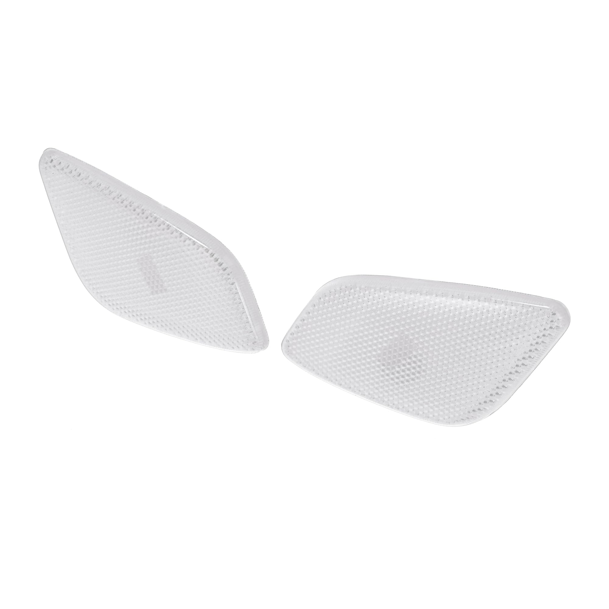 X AUTOHAUX Pair Car Front Fender Side Marker Lights Lamps Cover Clear ...