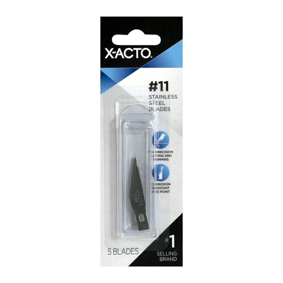 X-ACTO No. 11 Knife Blades, Fine Point Carbon Steel, Durable Craft ...