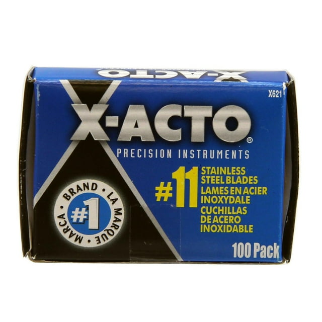 X-Acto #11 Knife Blades Bulk Pack, Carbon Steel, 100/Pkg for Craft ...