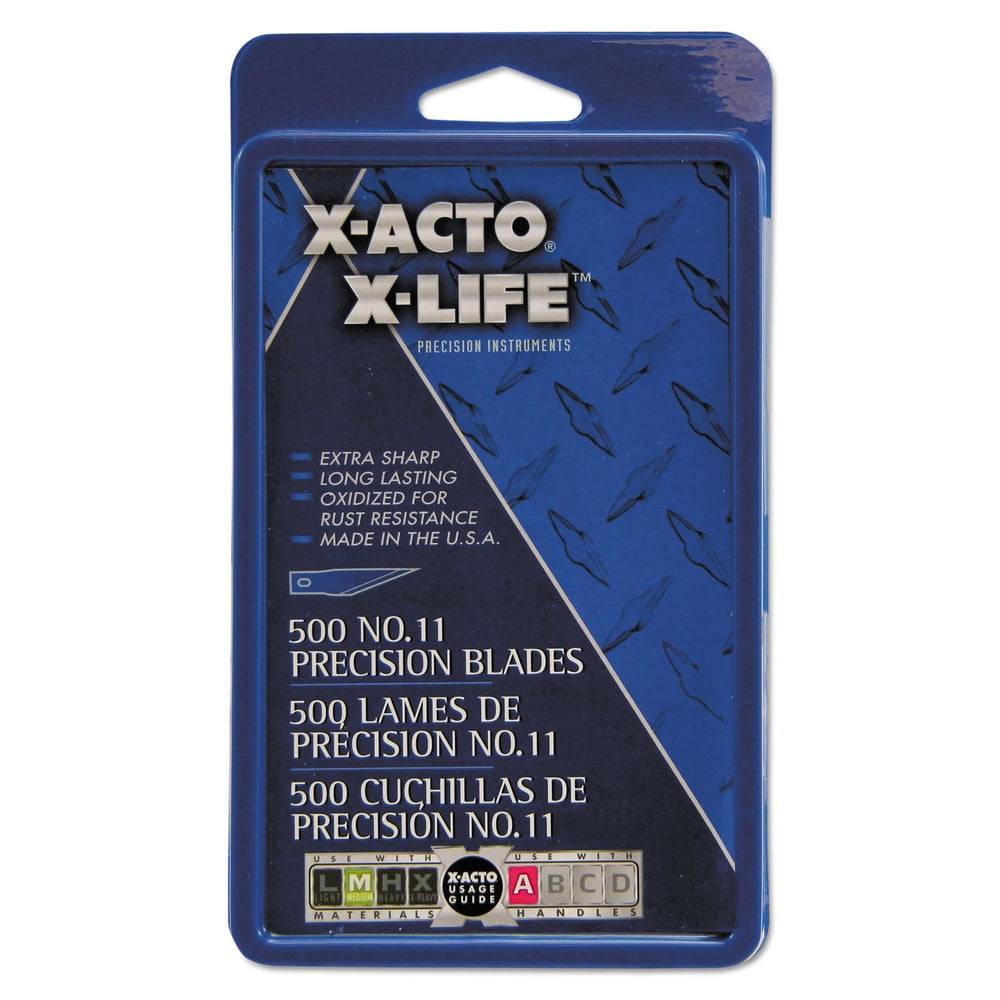 X-Acto No.11 Classic Fine Point X-Life Refill Blade, Precision-Crafted ...