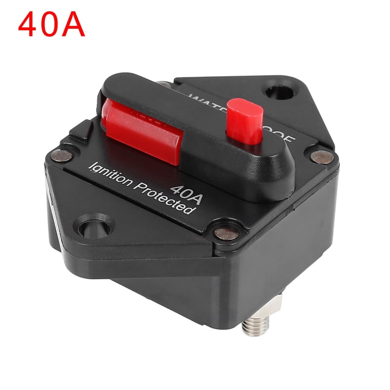 X Autohaux Waterproof Auto Fuse Holder Inverter Circuit Breaker 20A 30A ...