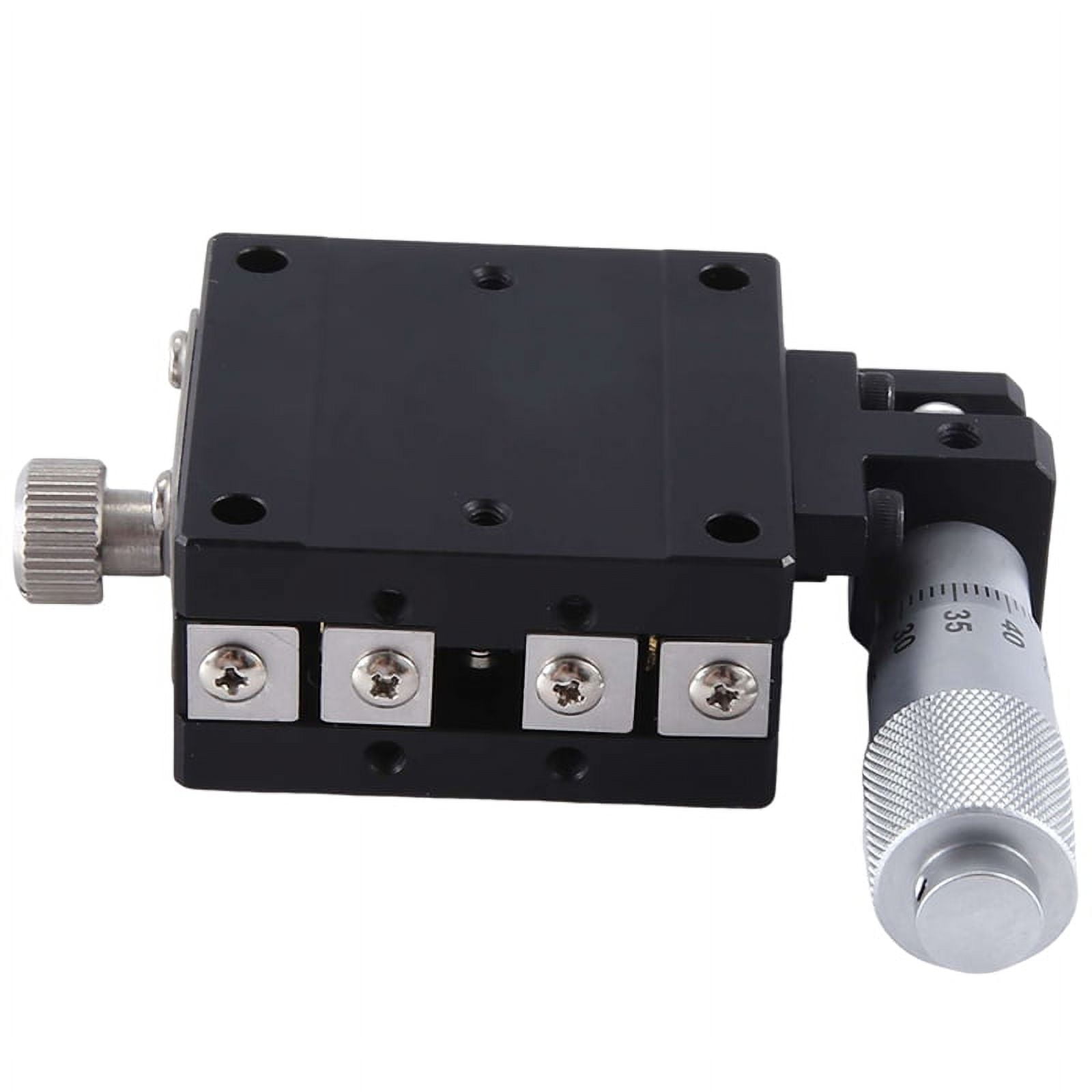 X Axis 40X40mm Knob Micrometer Sliding Stage Guide Rail Type Platform ...