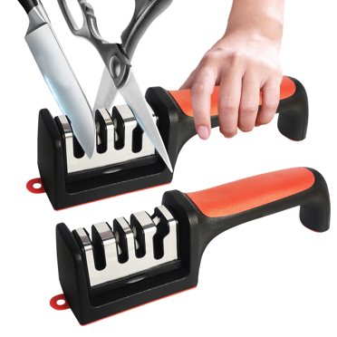 KitchenIQ V-Slot Knife & Scissor Sharpener 50000 - Walmart.com