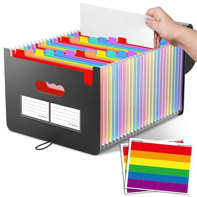 AGCAN 37 Pockets Expanding File Folder, According File Organizer with ...