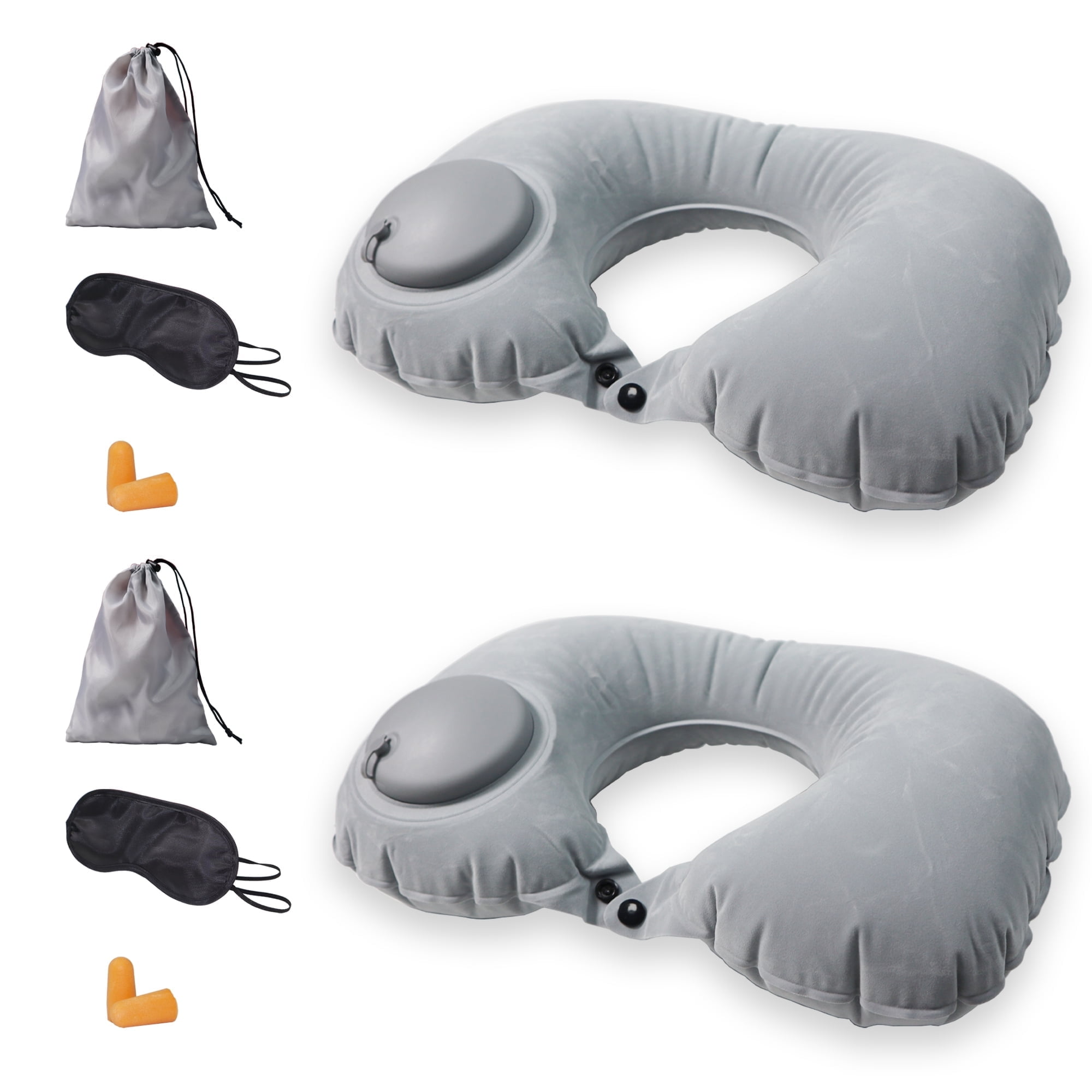 X BOARD Airplane Pillow Inflatable Travel Neck Pillow Blowup for Adult ...