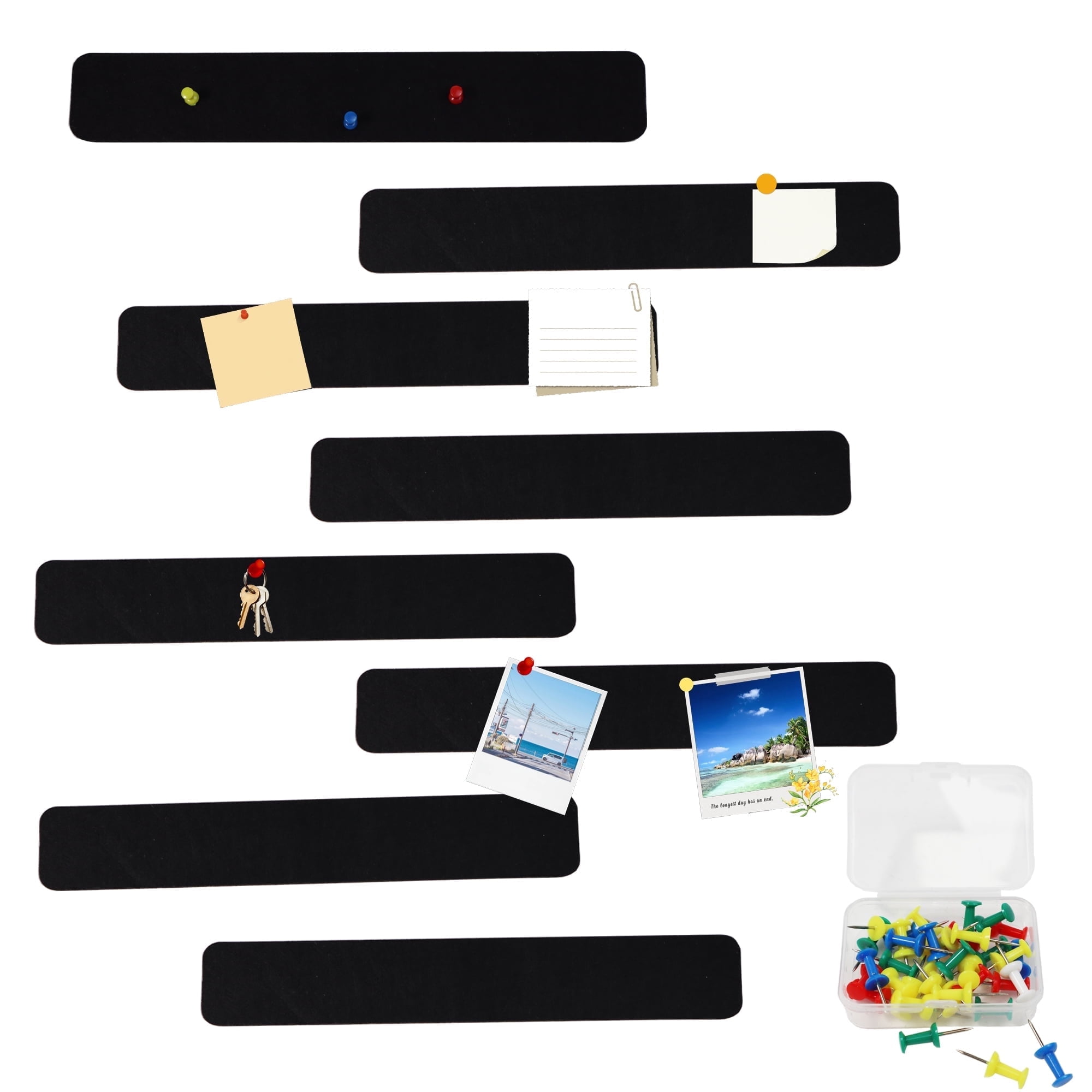 X BOARD Bulletin Board Strips, Cork Board for Walls, Self-Adhesive Felt ...