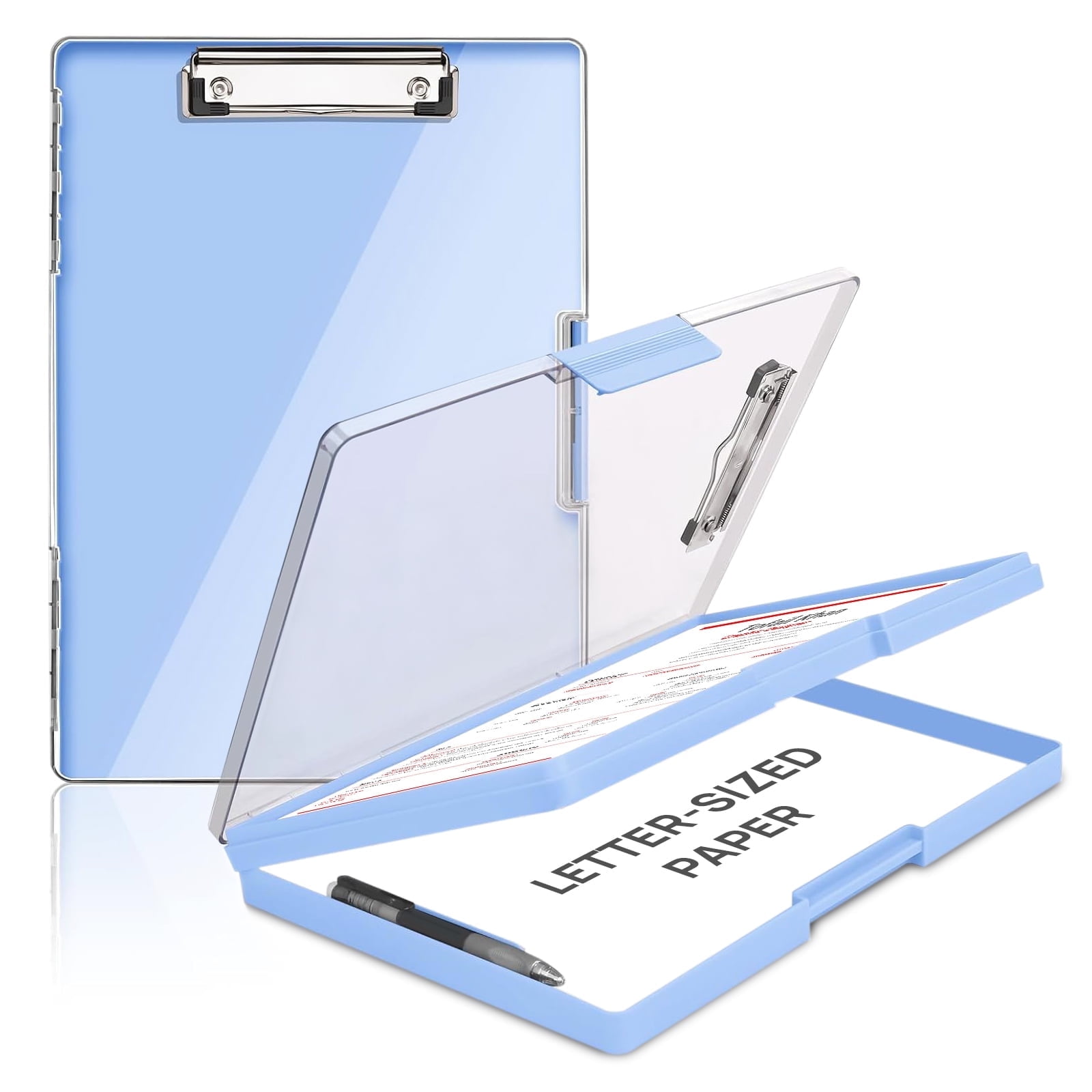 AGCAN Clipboard with Storage Case, Heavy Duty Foldable Clip Boards 8 ...