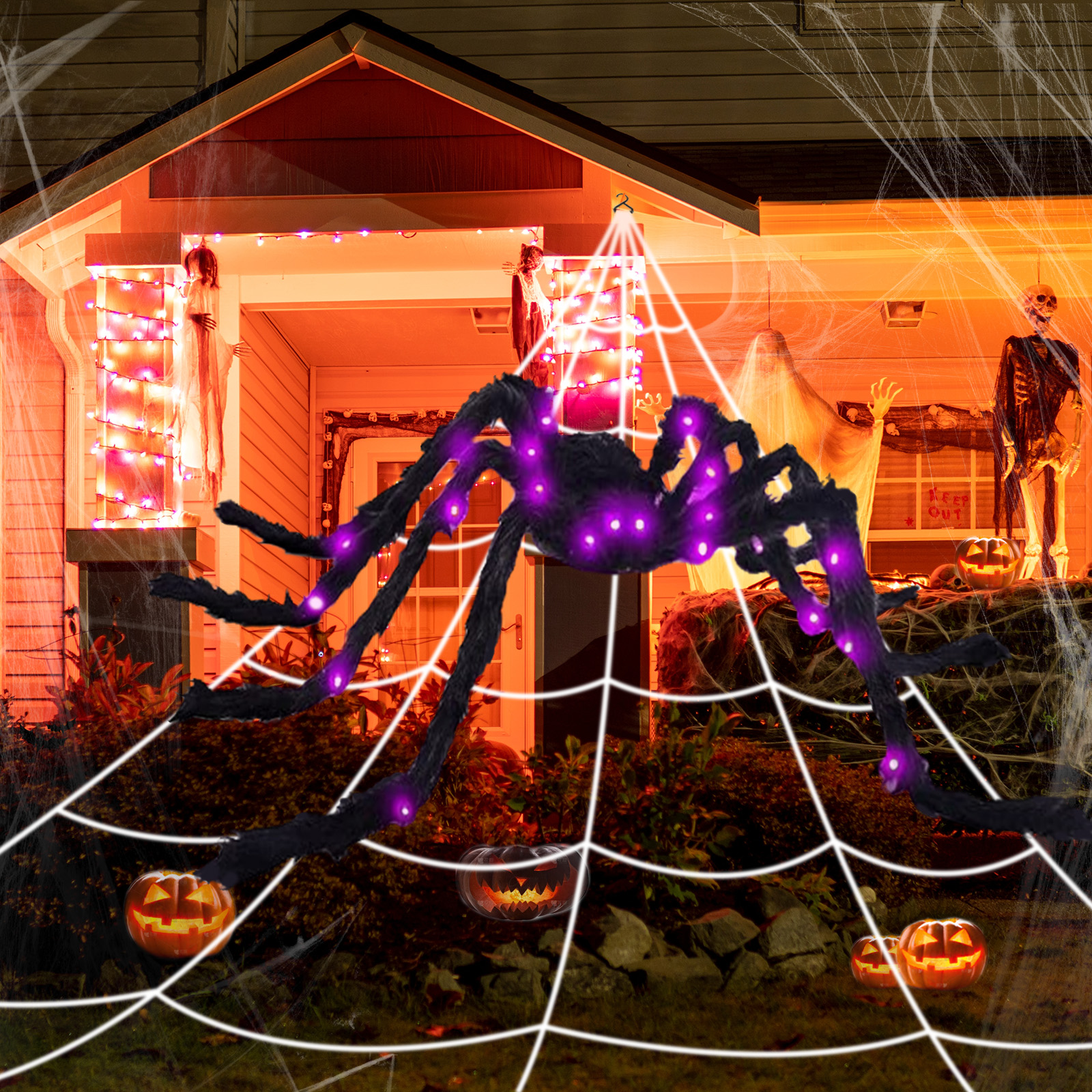 Ghost Decor,Luminous Spider Webs, Glow In The Dark Spider Webs ...