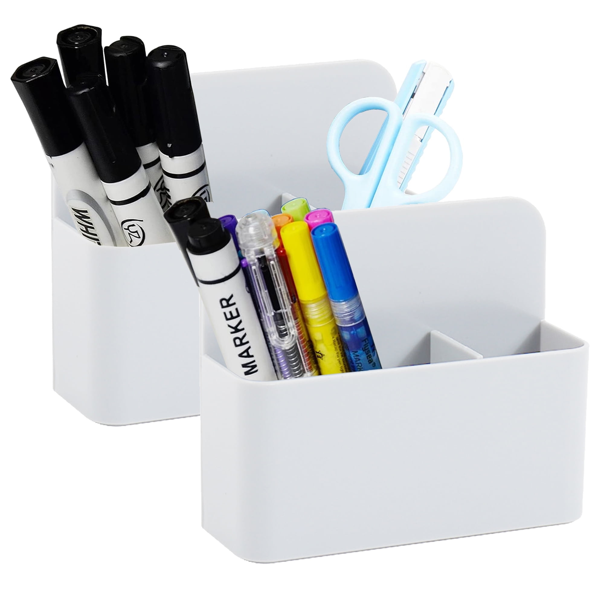 X BOARD Magnetic Pen and Marker Holder for Whiteboard, Refrigerator - 2 ...