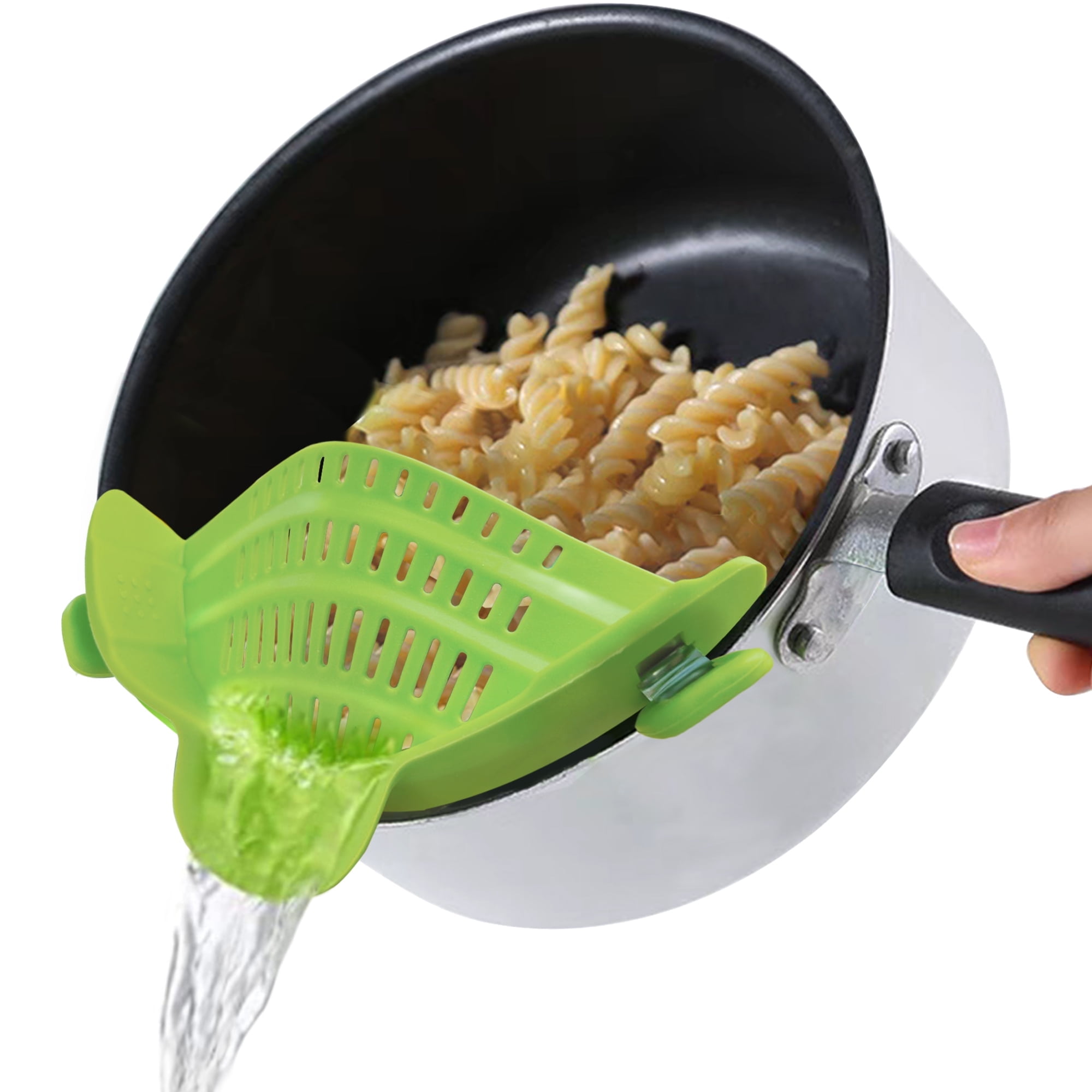 X BOARD Clip on Pot Strainer Silicone Strainer for Pots and Pans, Snap ...
