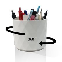 Teissuly Desk Pencil Pen Holder 3 Slots Degree Rotating Pencil Pen ...