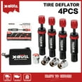 X-BULL Tire Deflator Valve 4Pcs Screw-on Tyre Air Adjustable Auto-Stop ...
